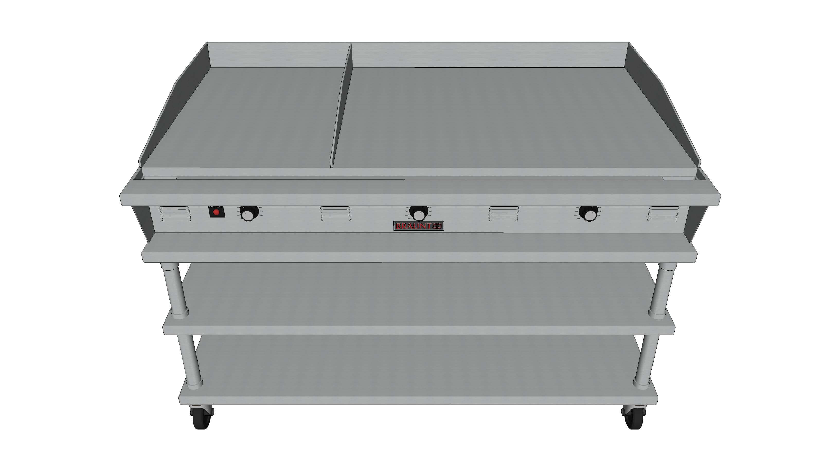 Flat Top Grill for Restaurant Dinner Cafeteria Etc - 3D Model by ...