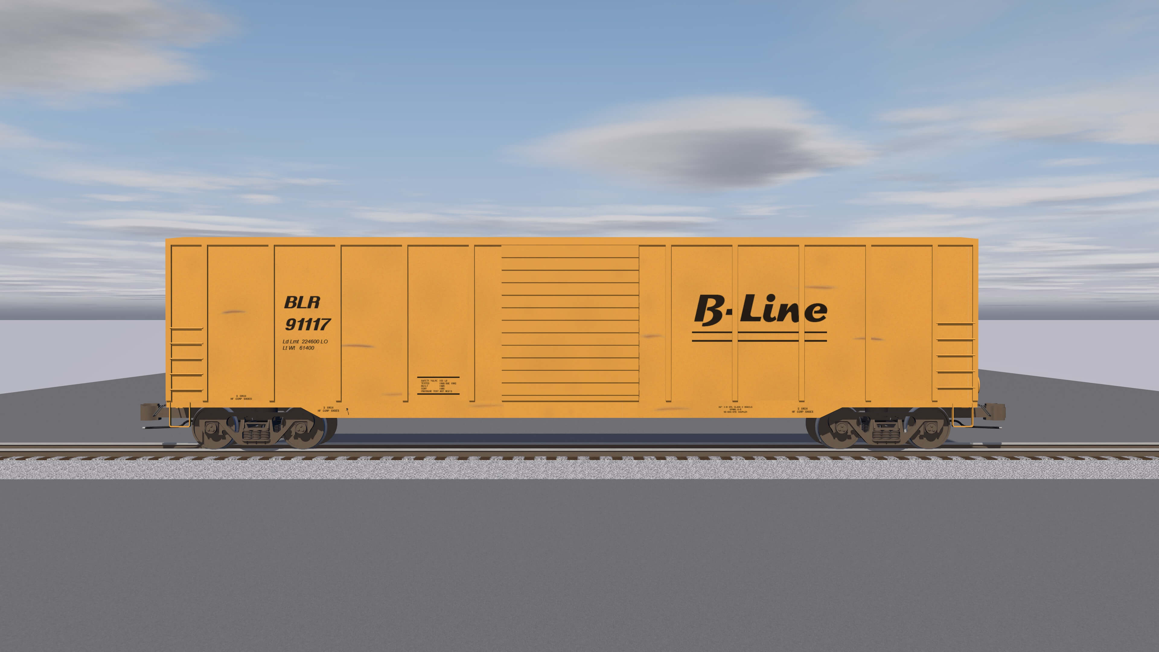 Boxcar Freight Train Car - 3D Model by SpiritSwitchboard