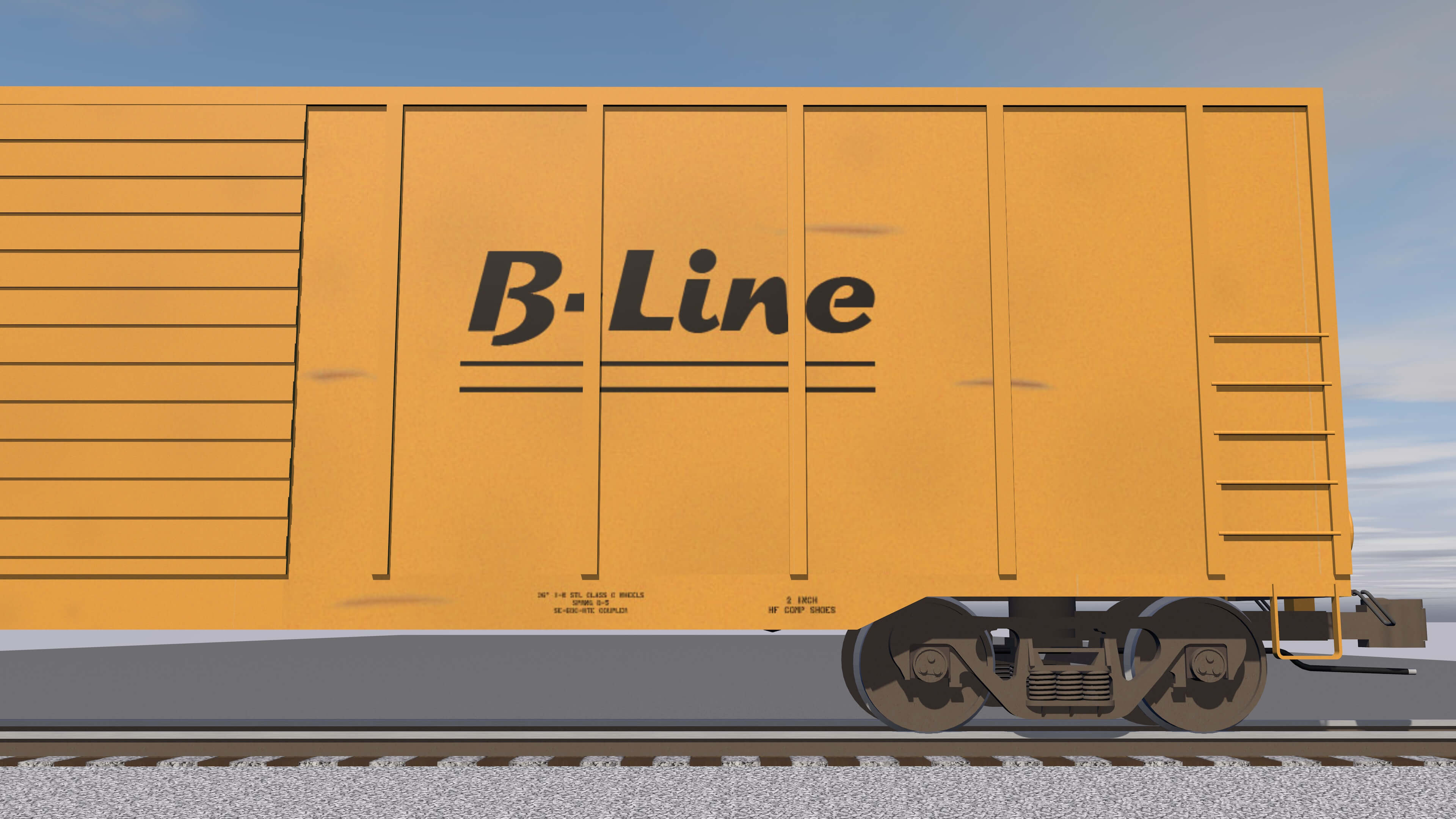 Boxcar Freight Train Car - 3D Model by SpiritSwitchboard