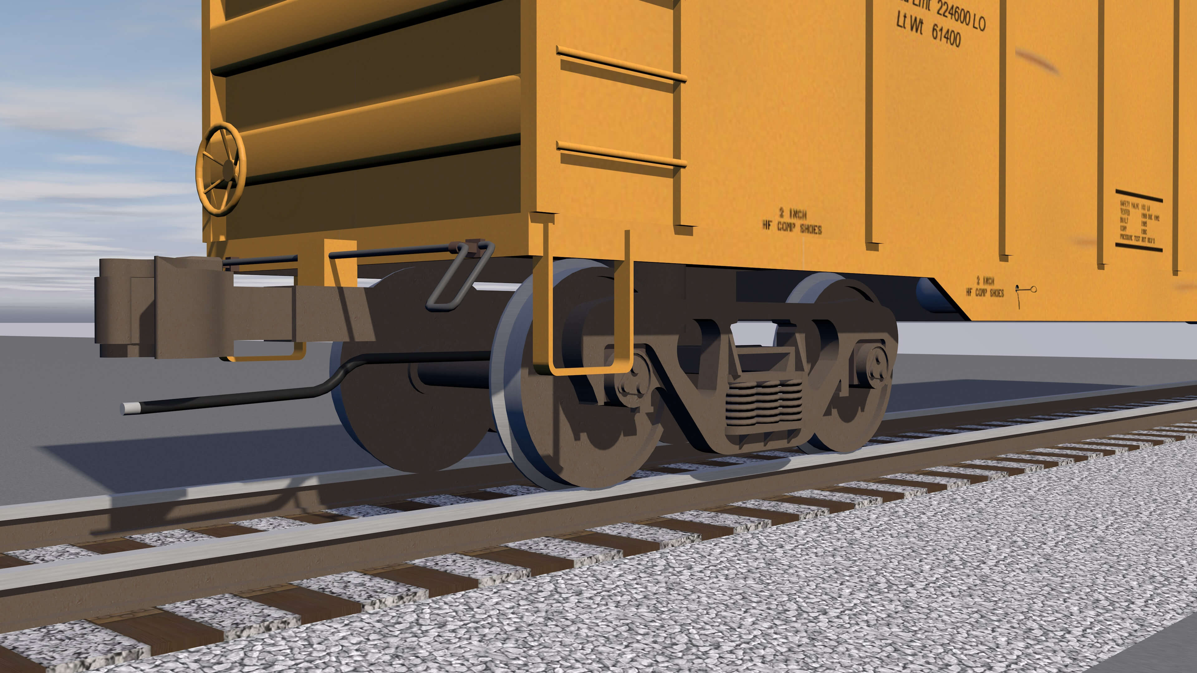 Boxcar Freight Train Car - 3D Model by SpiritSwitchboard