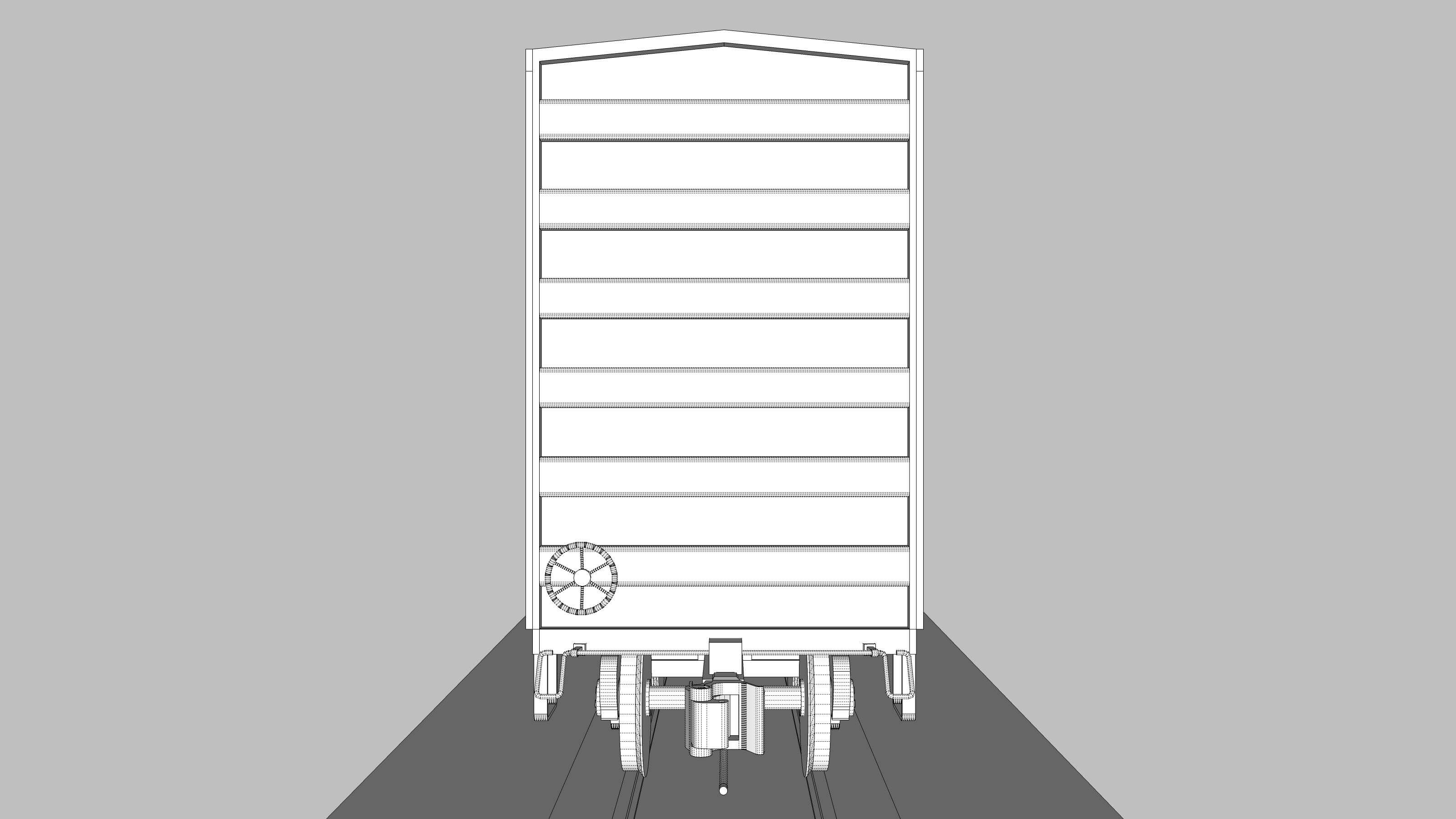 Boxcar Freight Train Car - 3D Model by SpiritSwitchboard