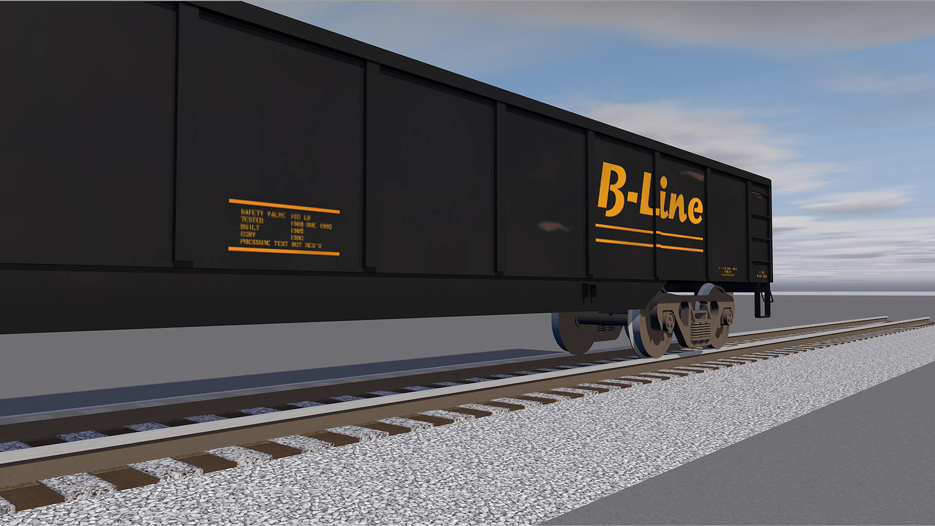 Freight Train Car - Gondola 3D Model by SpiritSwitchboard