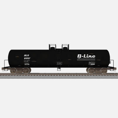 Freight Train Car - Tank Car 3D Model by SpiritSwitchboard