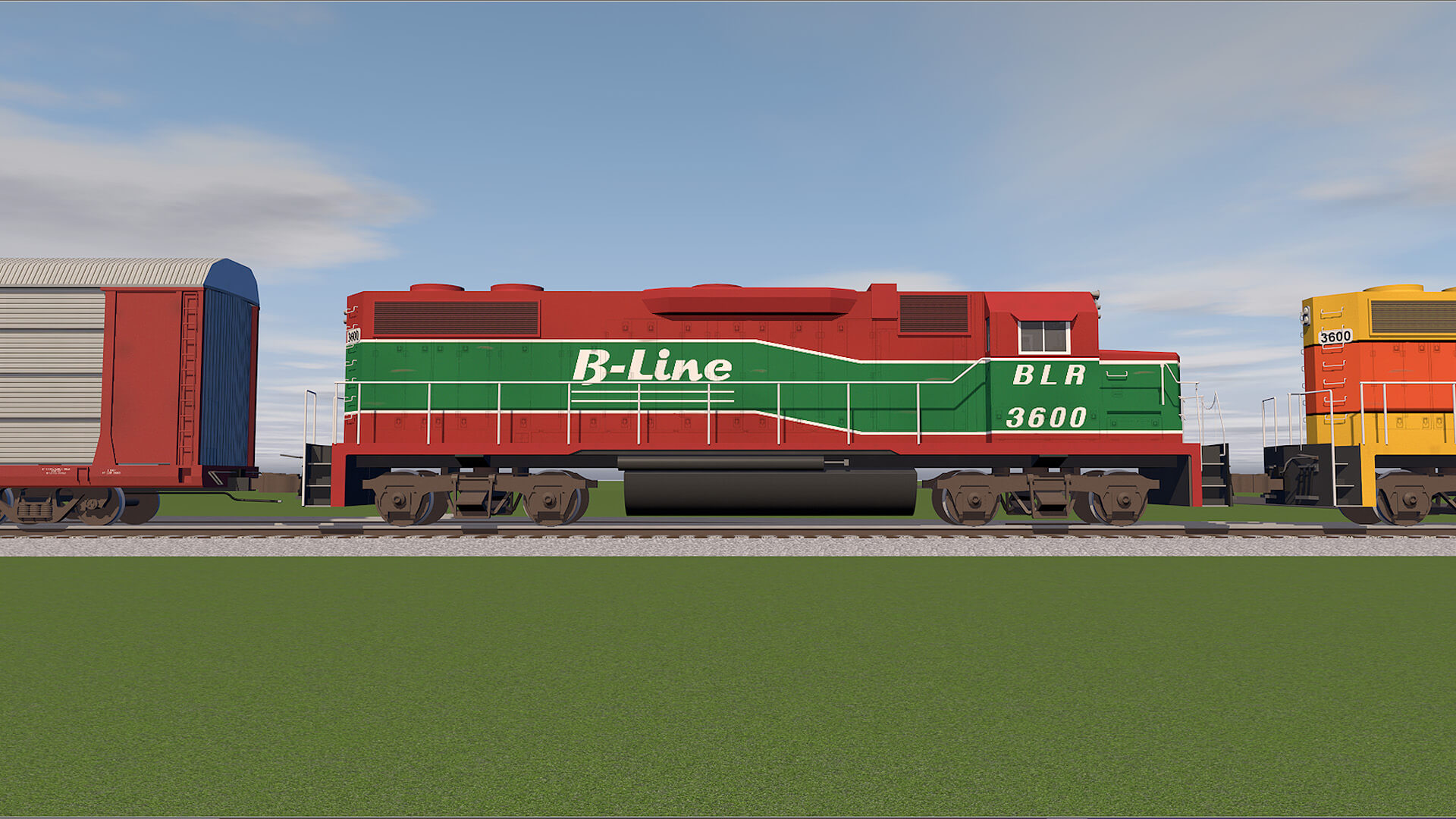 Freight Train - Railroad Model Pack by SpiritSwitchboard