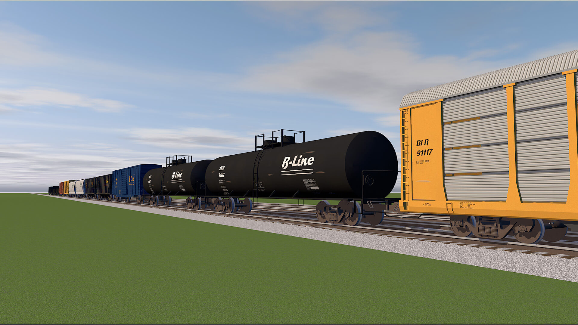 Freight Train - Railroad Model Pack by SpiritSwitchboard