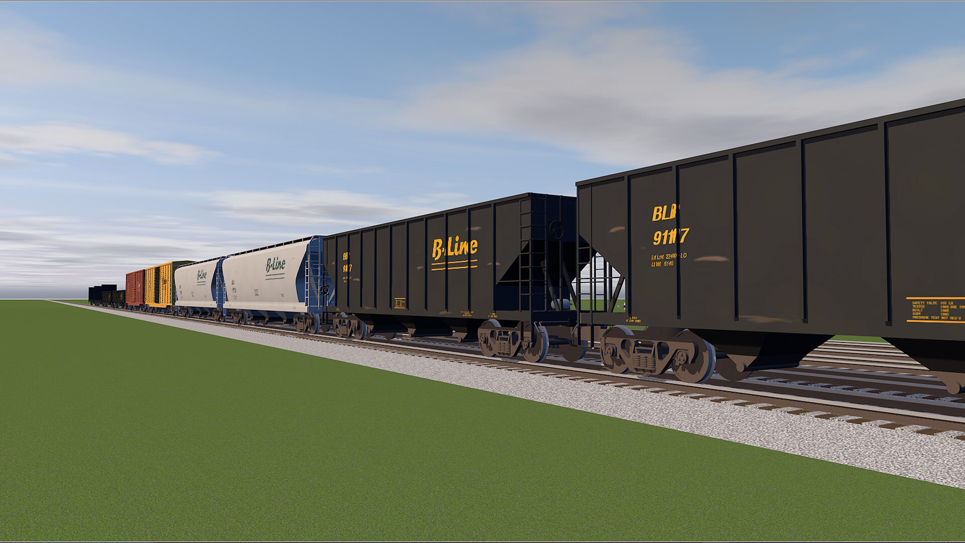 Freight Train - Railroad Model Pack by SpiritSwitchboard