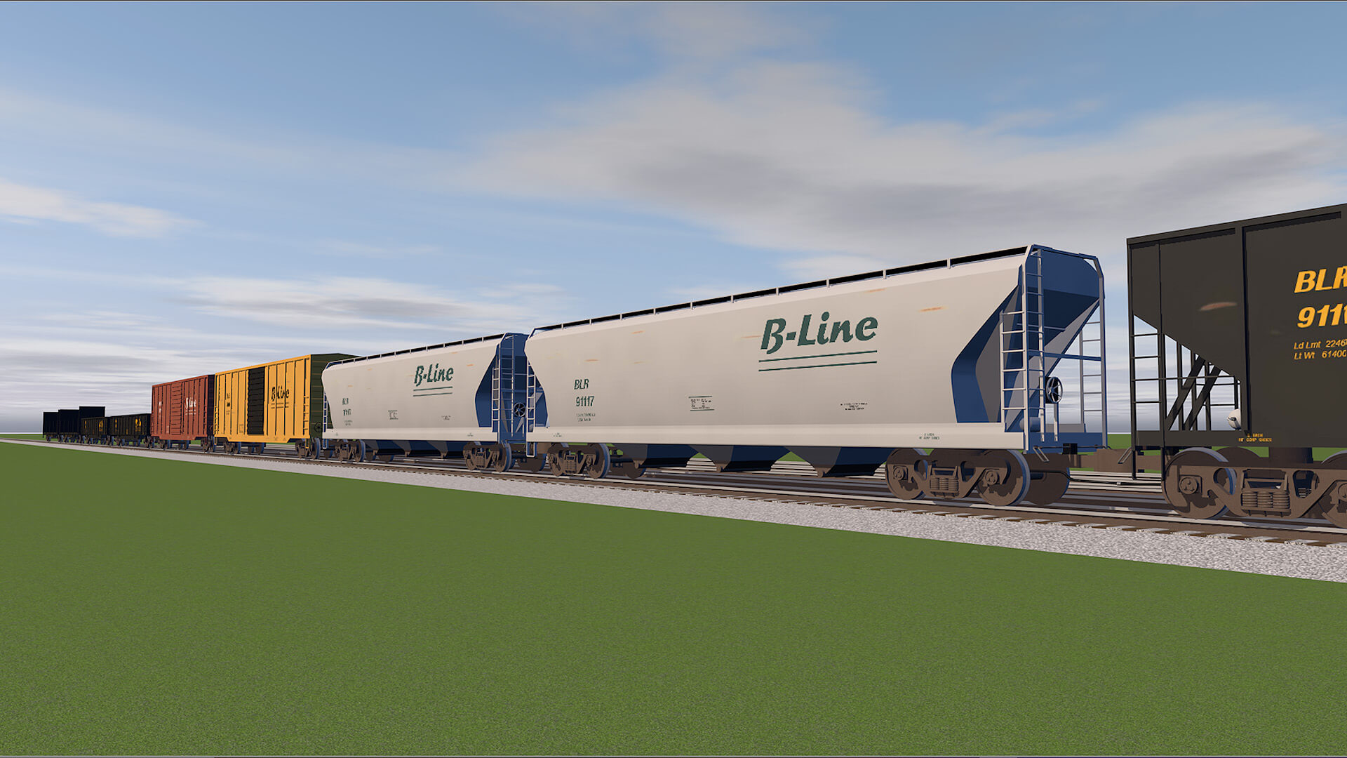 Freight Train - Railroad Model Pack by SpiritSwitchboard