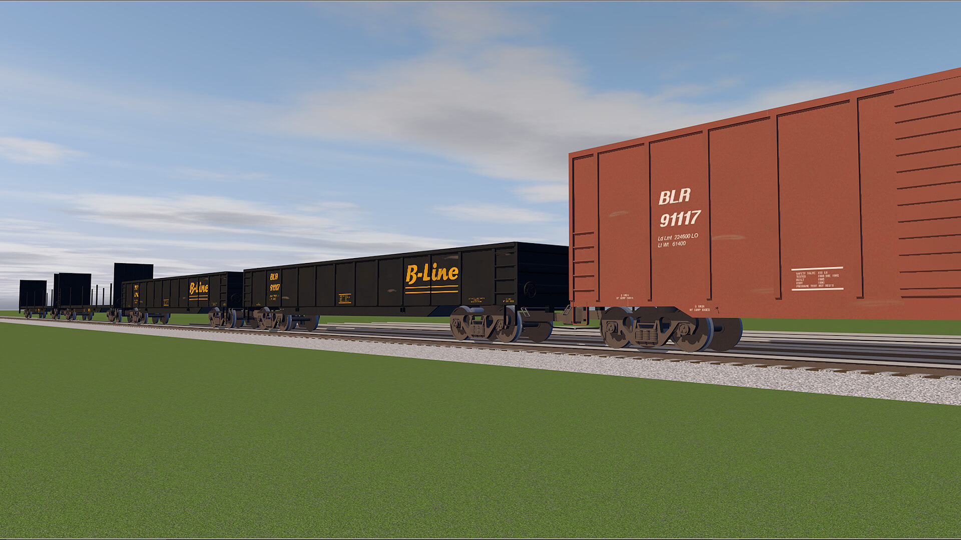 Freight Train - Railroad Model Pack by SpiritSwitchboard