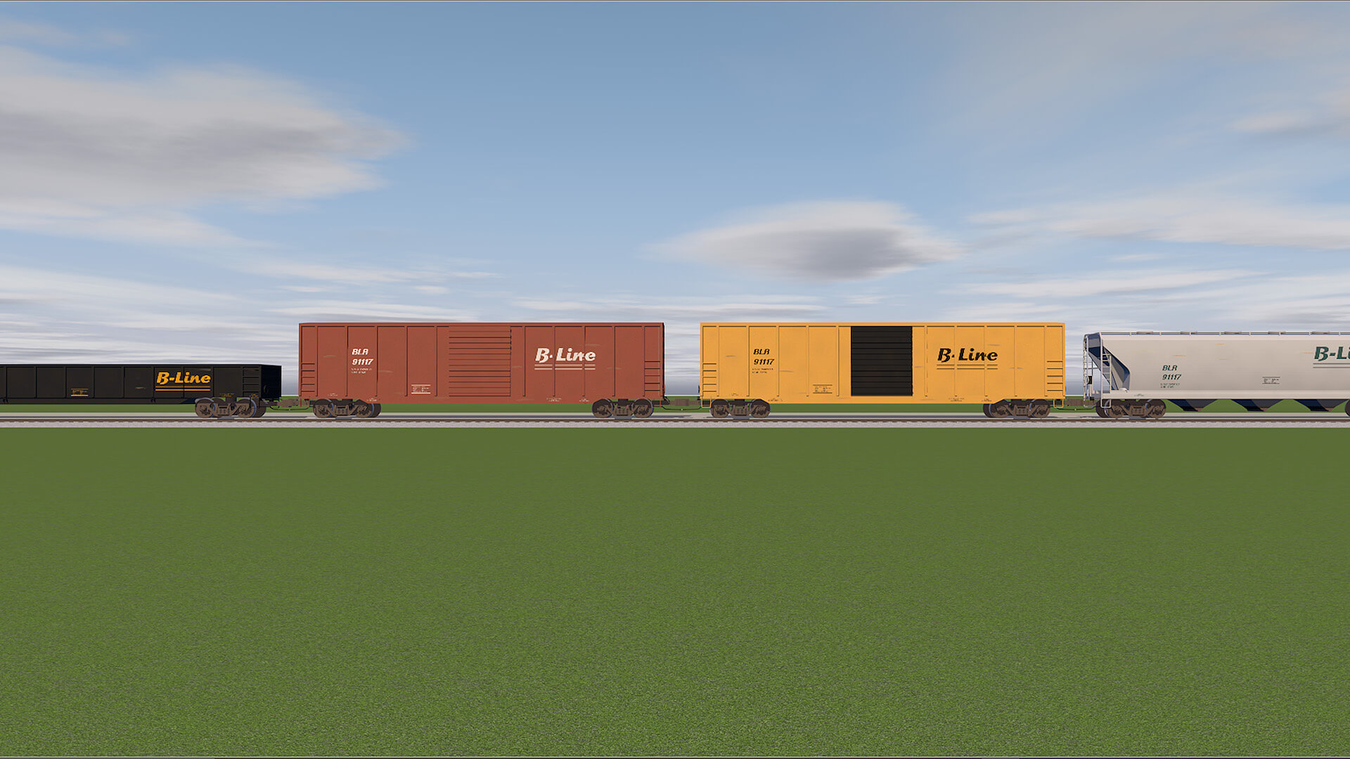 Freight Train - Railroad Model Pack by SpiritSwitchboard