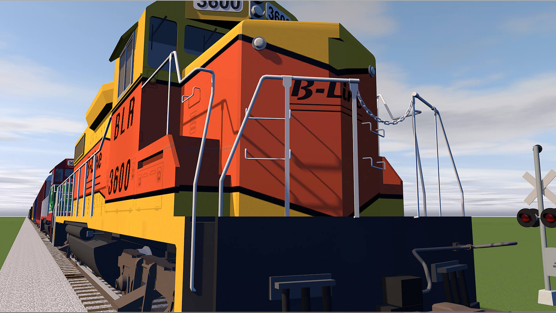 Freight Train - Railroad Model Pack by SpiritSwitchboard