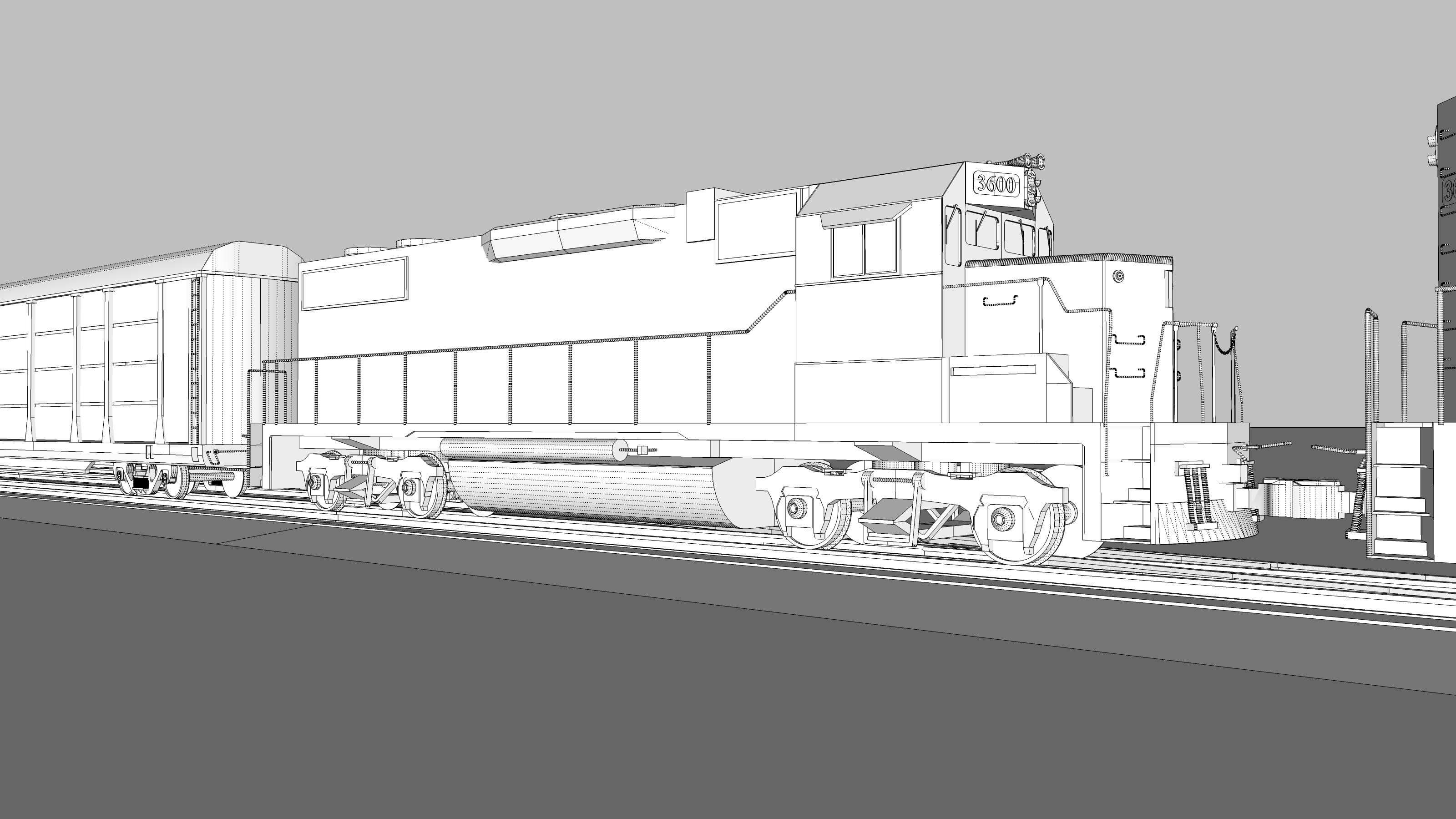 Freight Train - Railroad Model Pack by SpiritSwitchboard