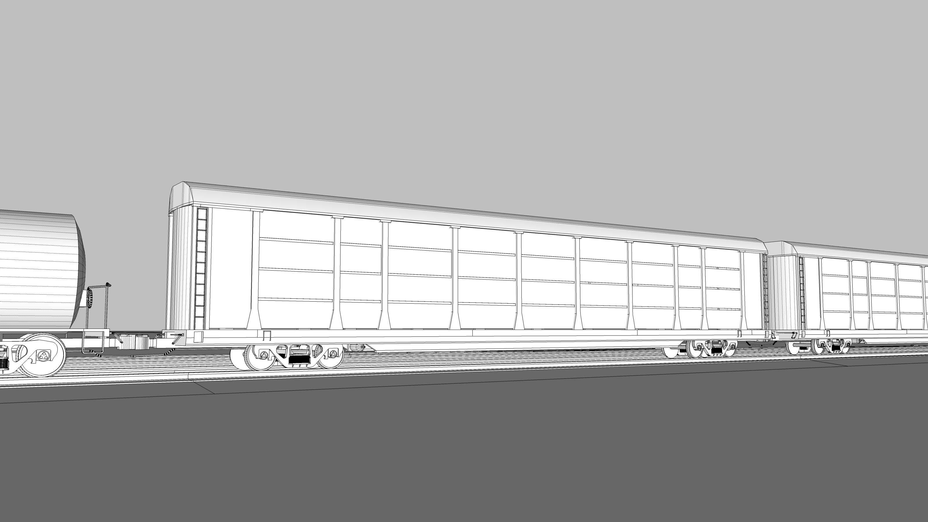 Freight Train - Railroad Model Pack by SpiritSwitchboard