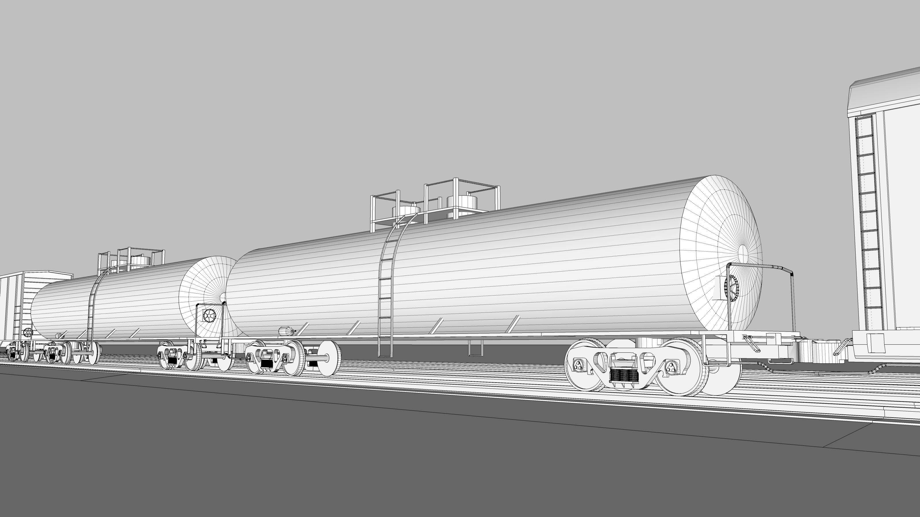 Freight Train - Railroad Model Pack by SpiritSwitchboard