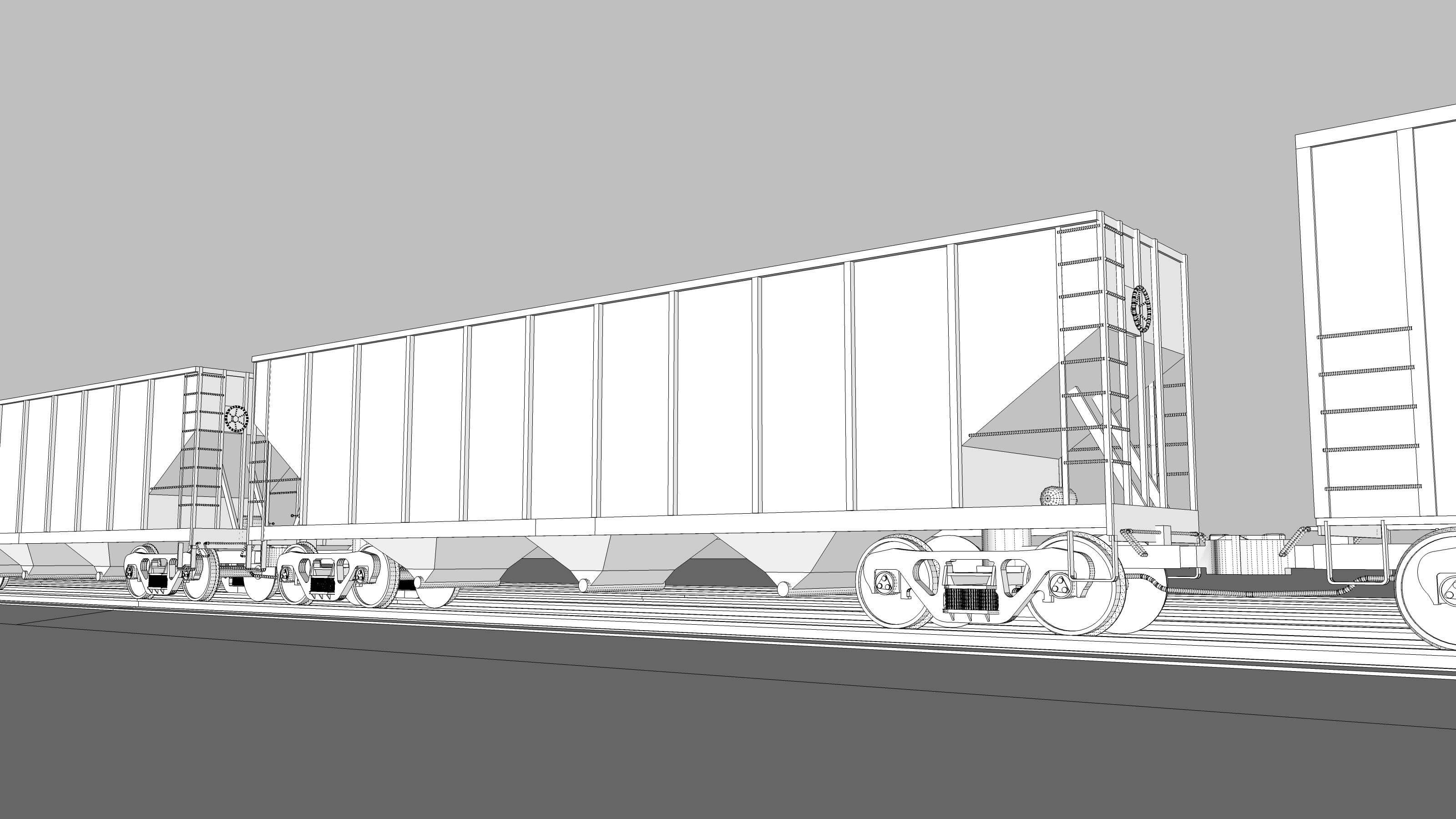 Freight Train - Railroad Model Pack by SpiritSwitchboard