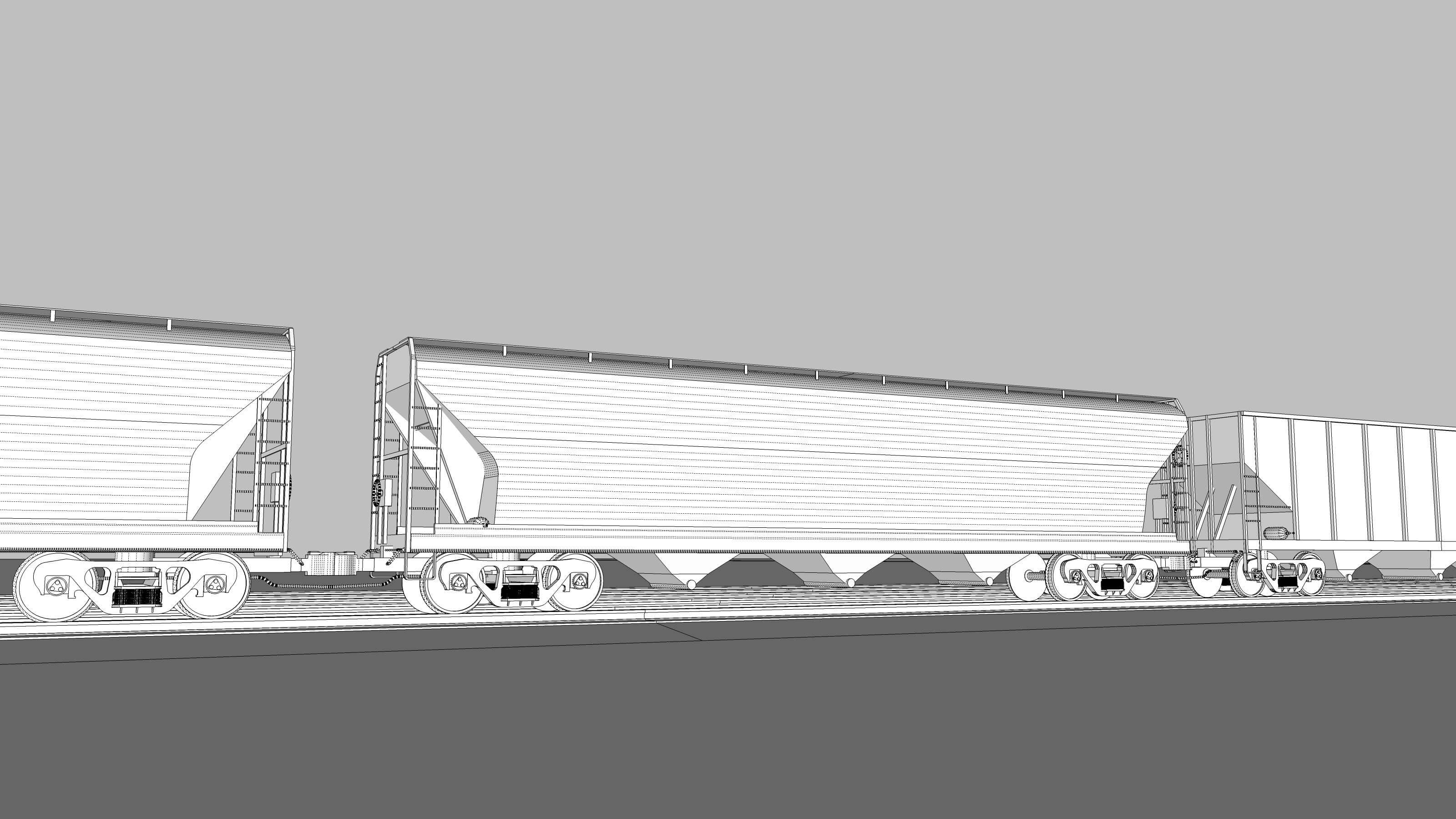 Freight Train - Railroad Model Pack by SpiritSwitchboard