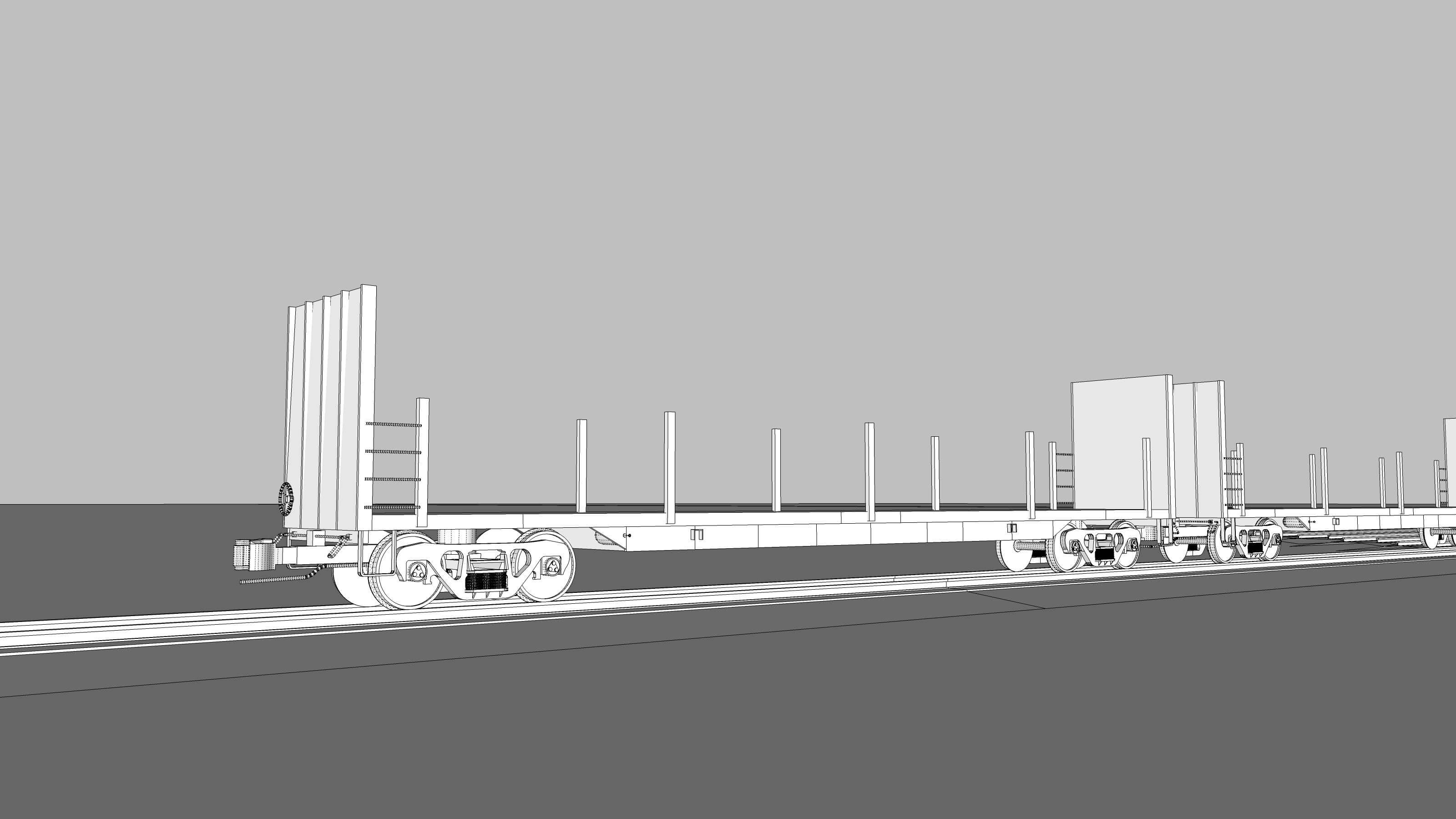 Freight Train - Railroad Model Pack by SpiritSwitchboard