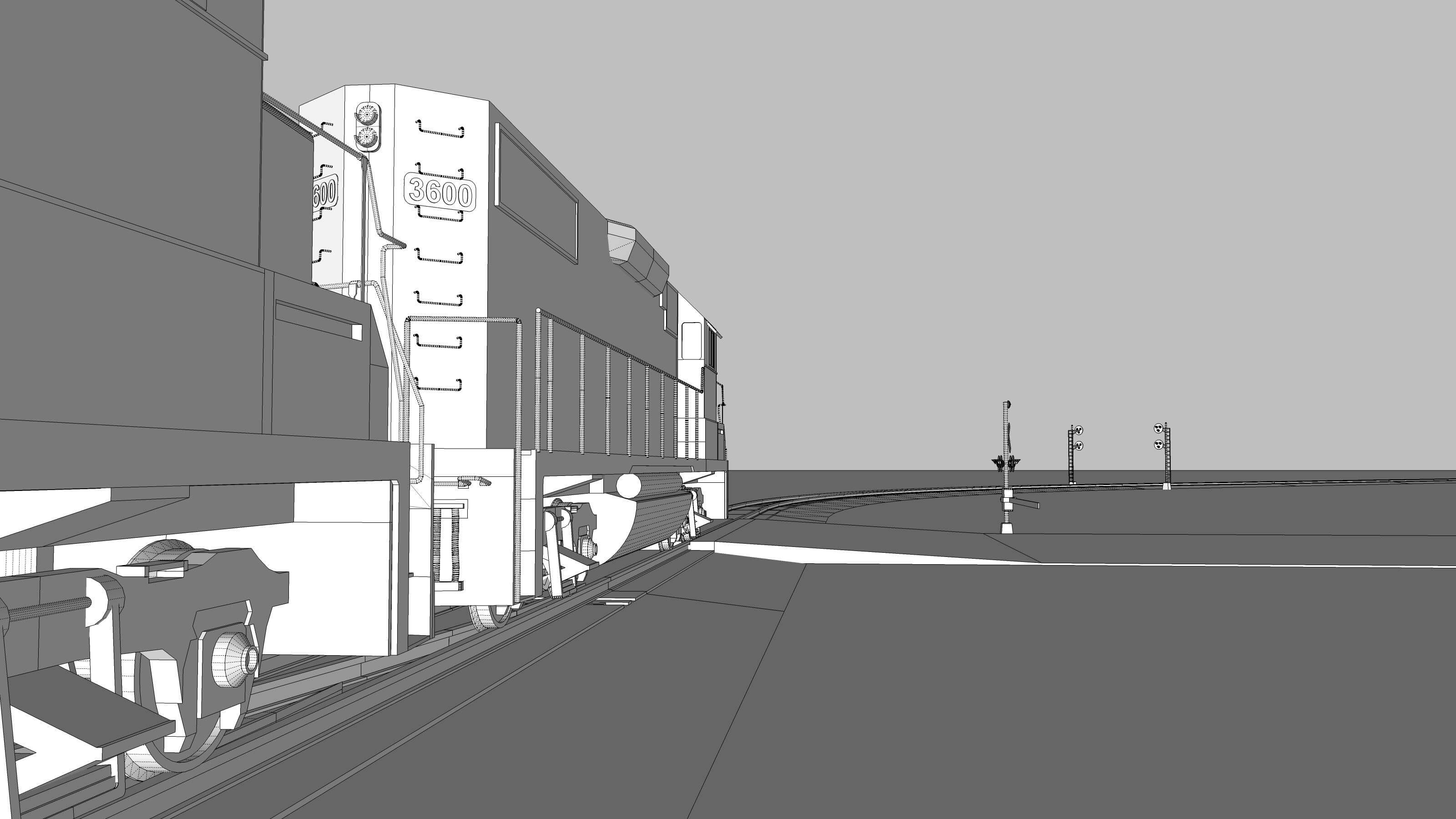 Freight Train - Railroad Model Pack by SpiritSwitchboard