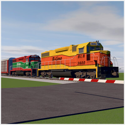Freight Train - Railroad Model Pack by SpiritSwitchboard
