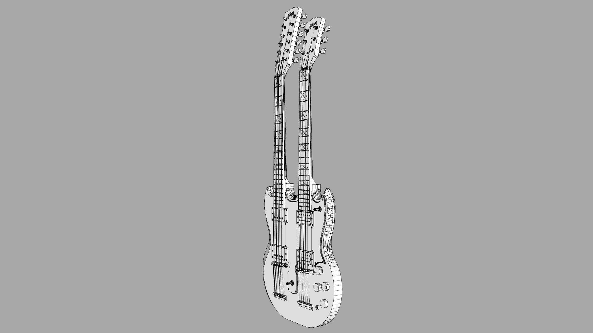 Gibson Double Neck Guitar - Jimmy Page Custom Model by SpiritSwitchboard