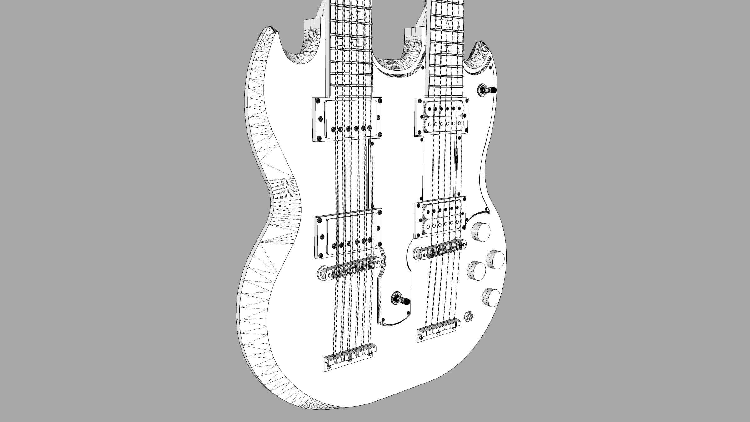 Gibson Double Neck Guitar - Jimmy Page Custom Model by SpiritSwitchboard