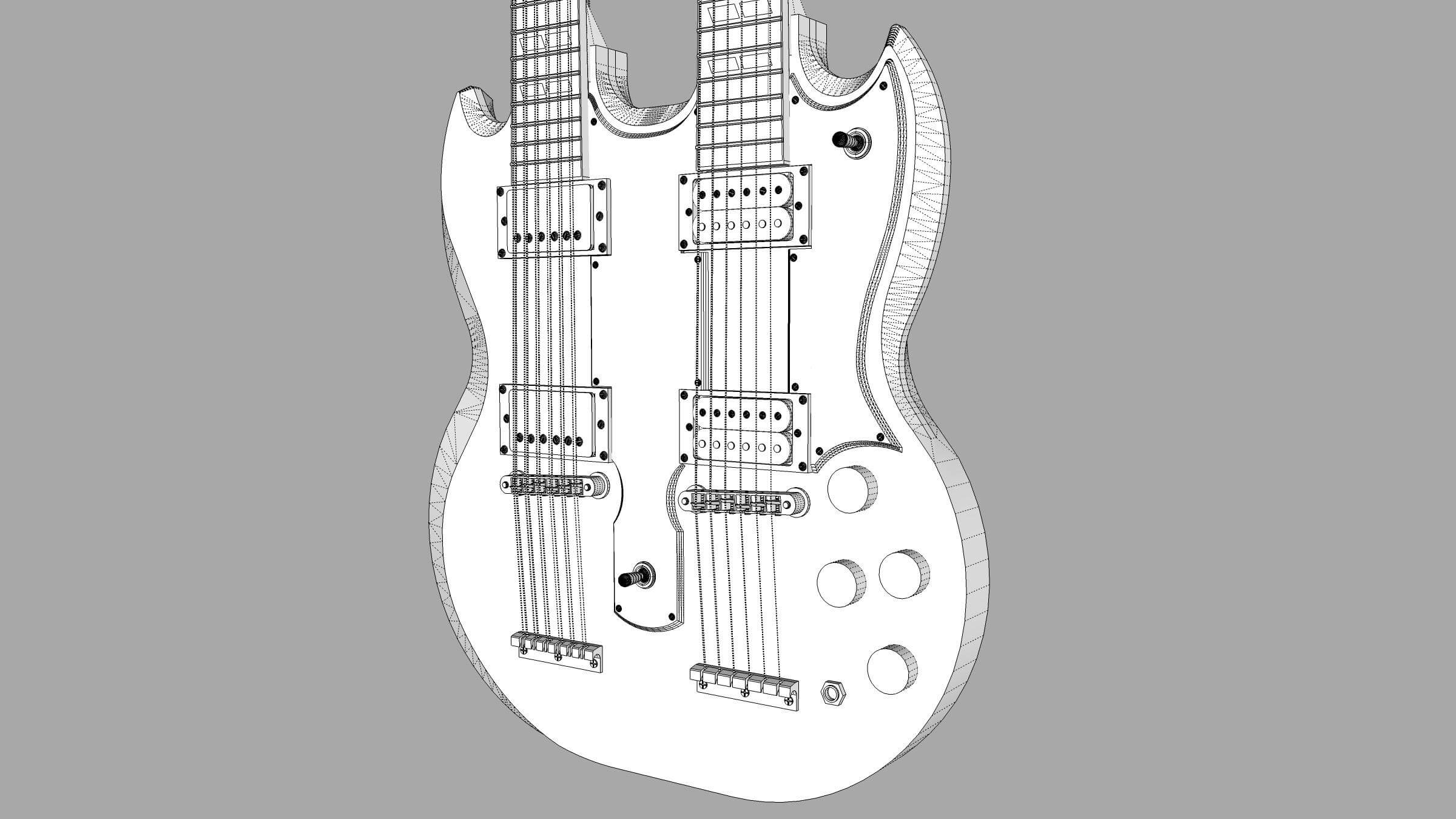 Gibson Double Neck Guitar - Jimmy Page Custom Model by SpiritSwitchboard