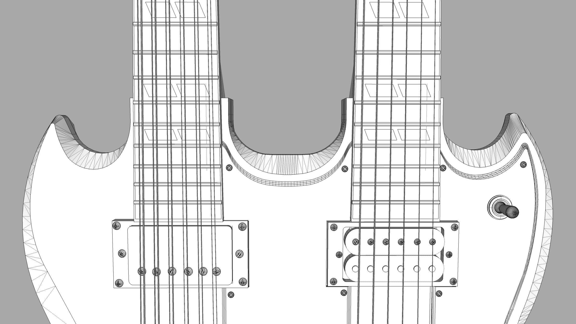 Gibson Double Neck Guitar - Jimmy Page Custom Model by SpiritSwitchboard