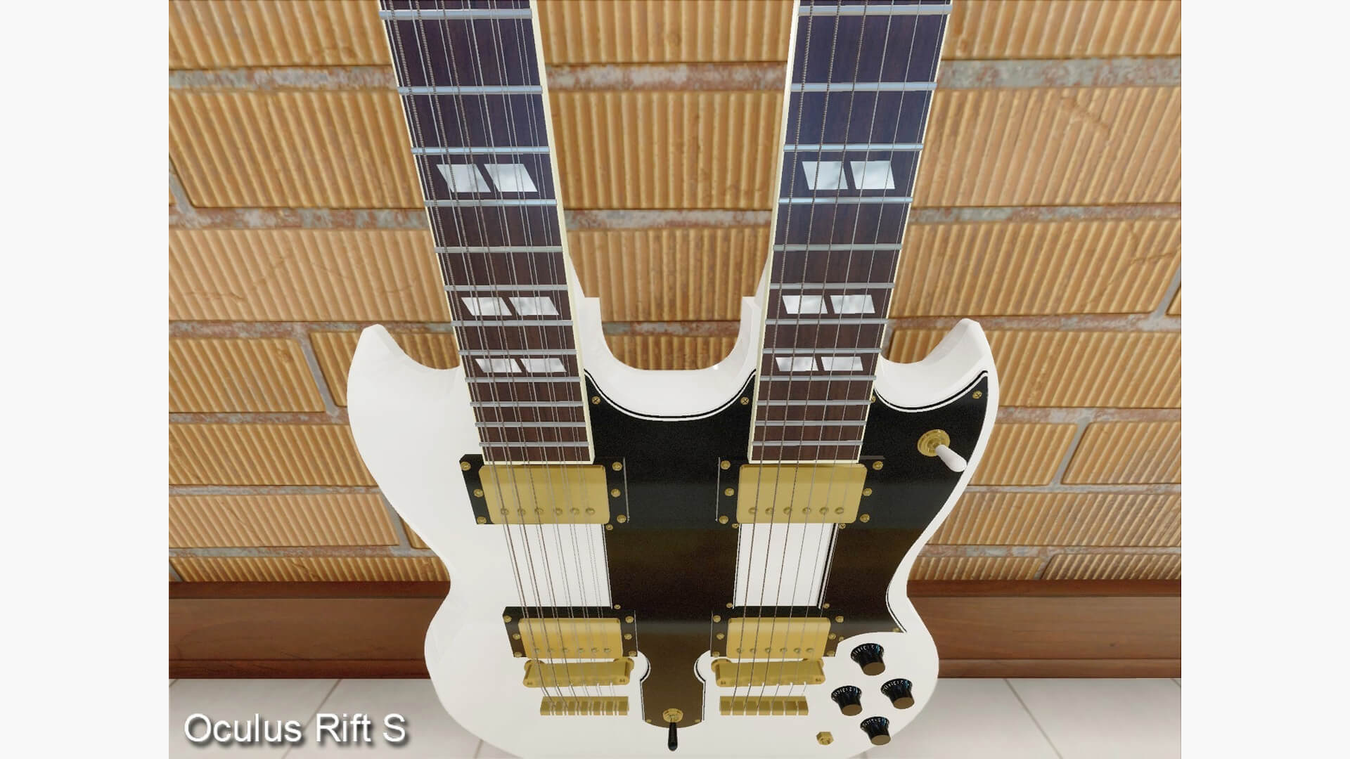 Gibson Double Neck Guitar With Alpine White Finish - 3D Model by ...