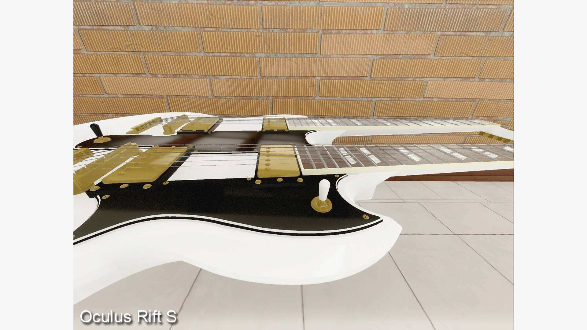 Gibson Double Neck Guitar With Alpine White Finish - 3D Model by ...