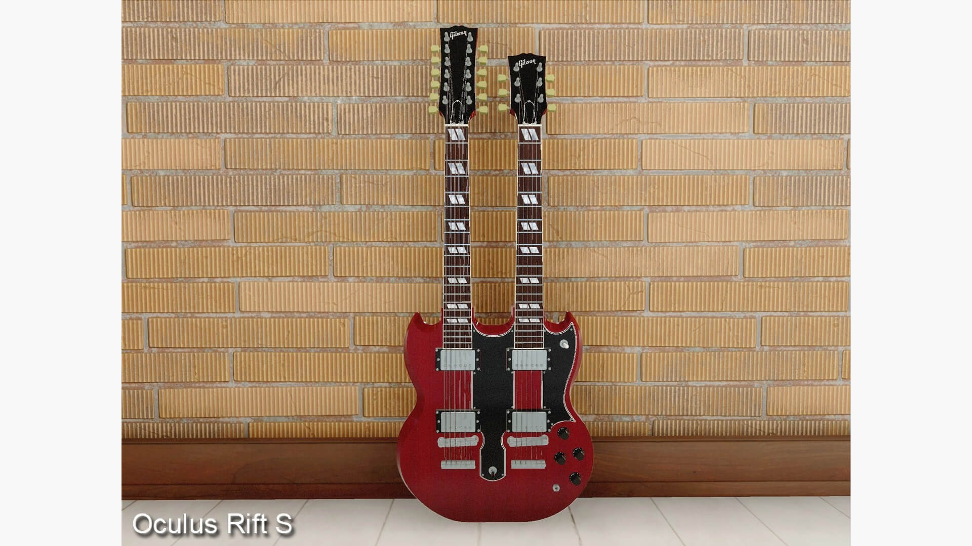 Gibson Double Neck Guitar With Heritage Cherry Finish - 3D Model by ...