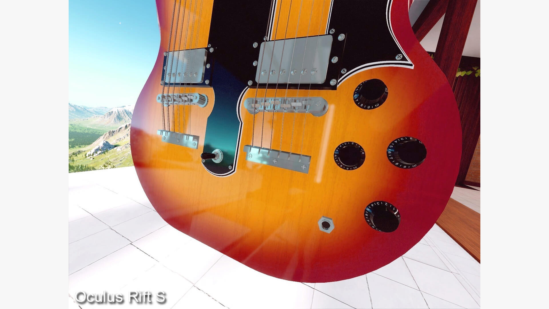 Gibson Double Neck Guitar With Sunburst Finish - 3D Model by ...
