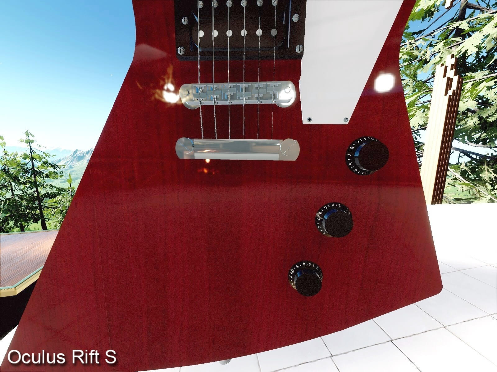 Gibson Explorer Guitar - Red Wood Finish 3D Model by SpiritSwitchboard