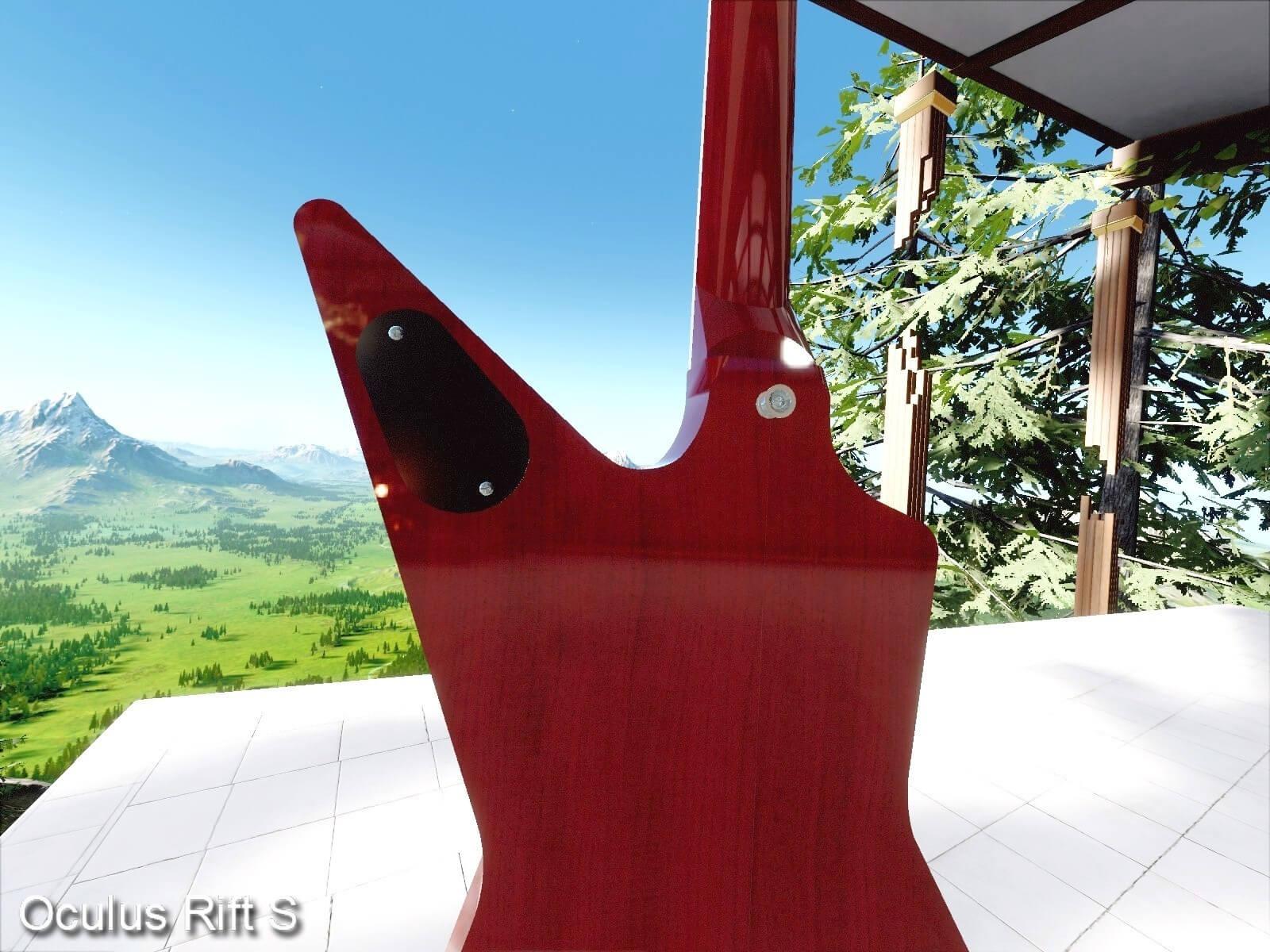 Gibson Explorer Guitar - Red Wood Finish 3D Model by SpiritSwitchboard