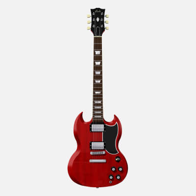 Gibson SG Guitar - Red Wood Finish 3D Model by SpiritSwitchboard