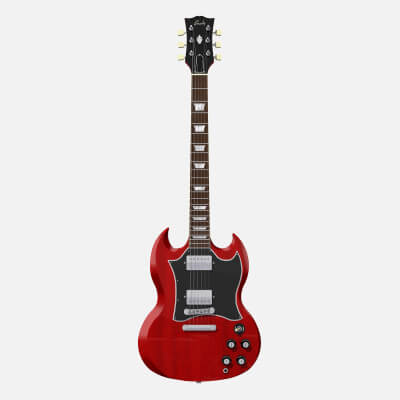 Gibson SG Guitar - Red Wood Finish 3D Model by SpiritSwitchboard