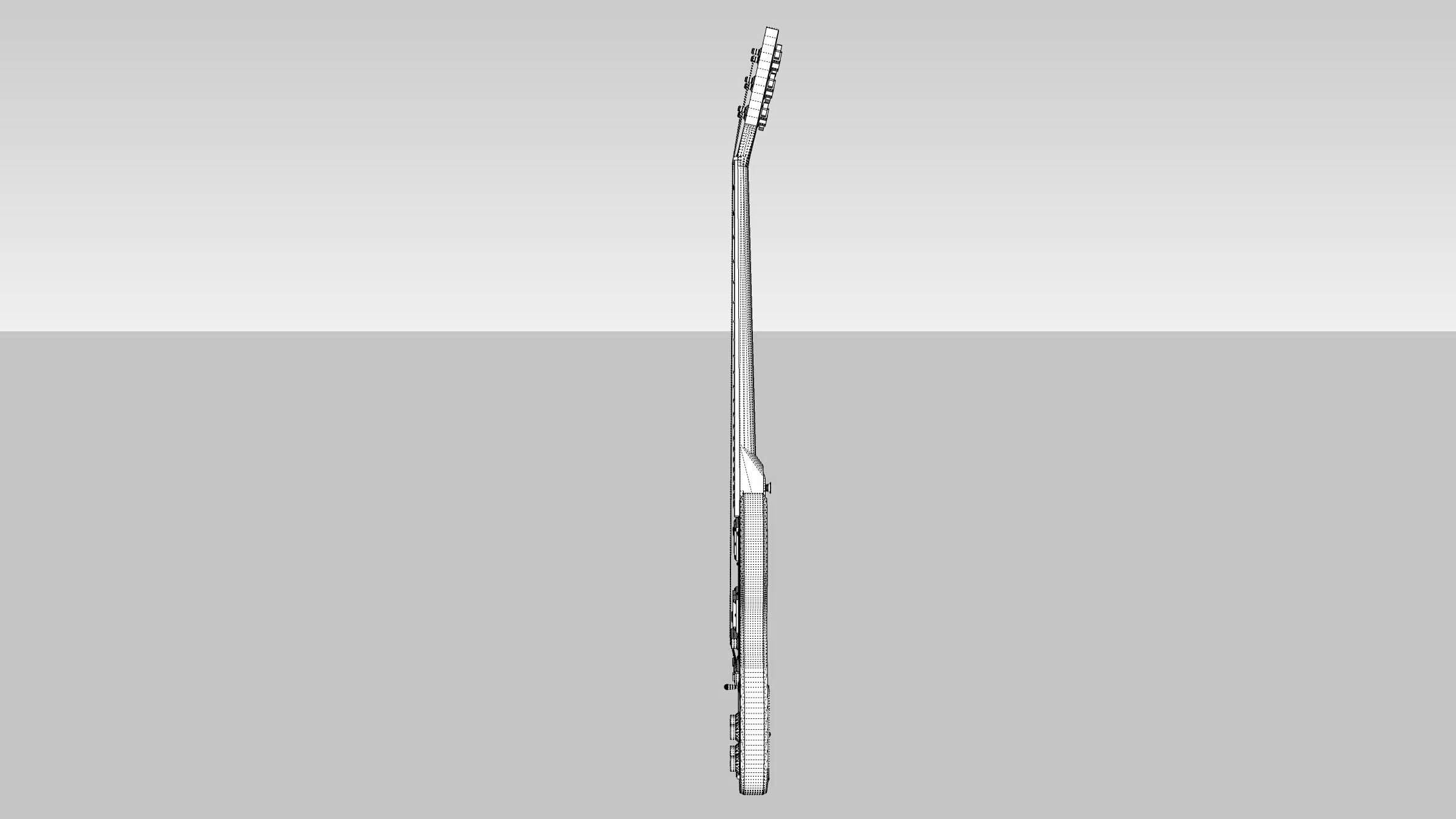 Gibson SG Guitar - Sunburst Finish 3D Model by SpiritSwitchboard