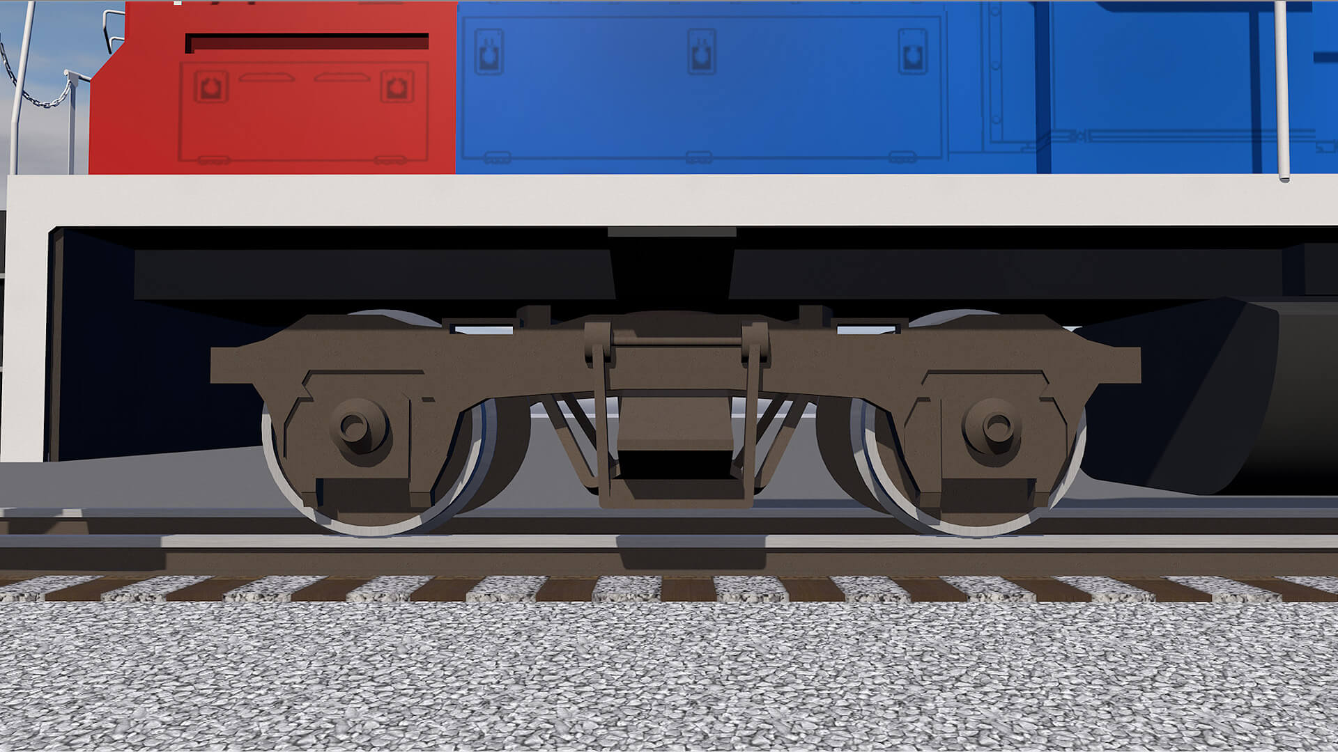 GT Train Engine - EMD GP38 3D Model by SpiritSwitchboard