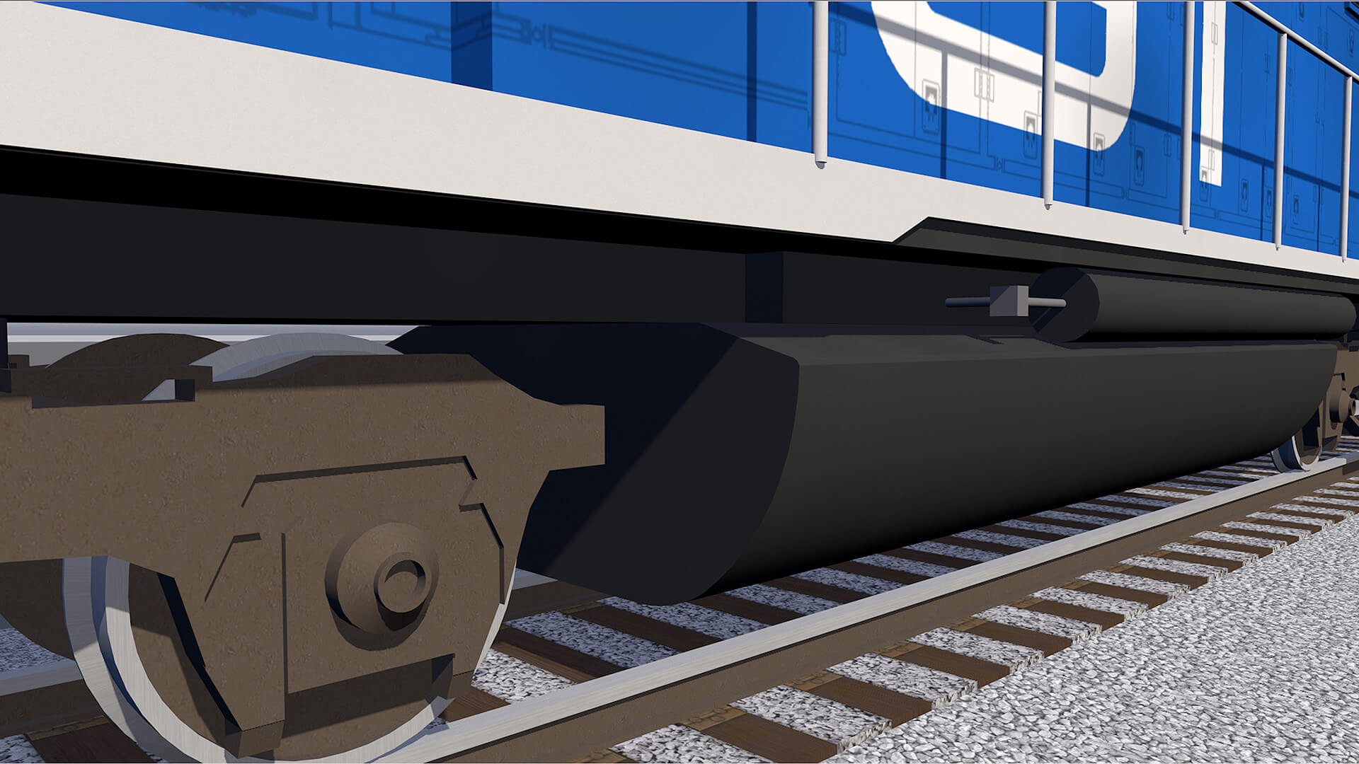 GT Train Engine - EMD GP38 3D Model by SpiritSwitchboard