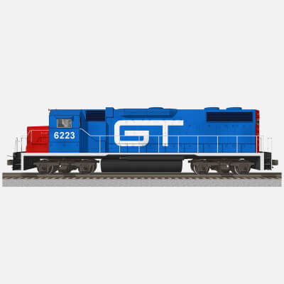 GT Train Engine - EMD GP38 3D Model by SpiritSwitchboard