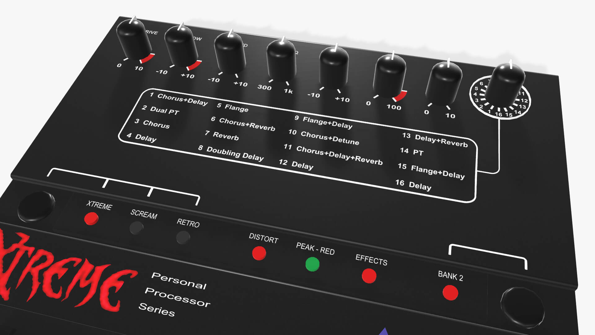 Guitar Effects Pedal - Art Xtreme 3D Model by SpiritSwitchboard