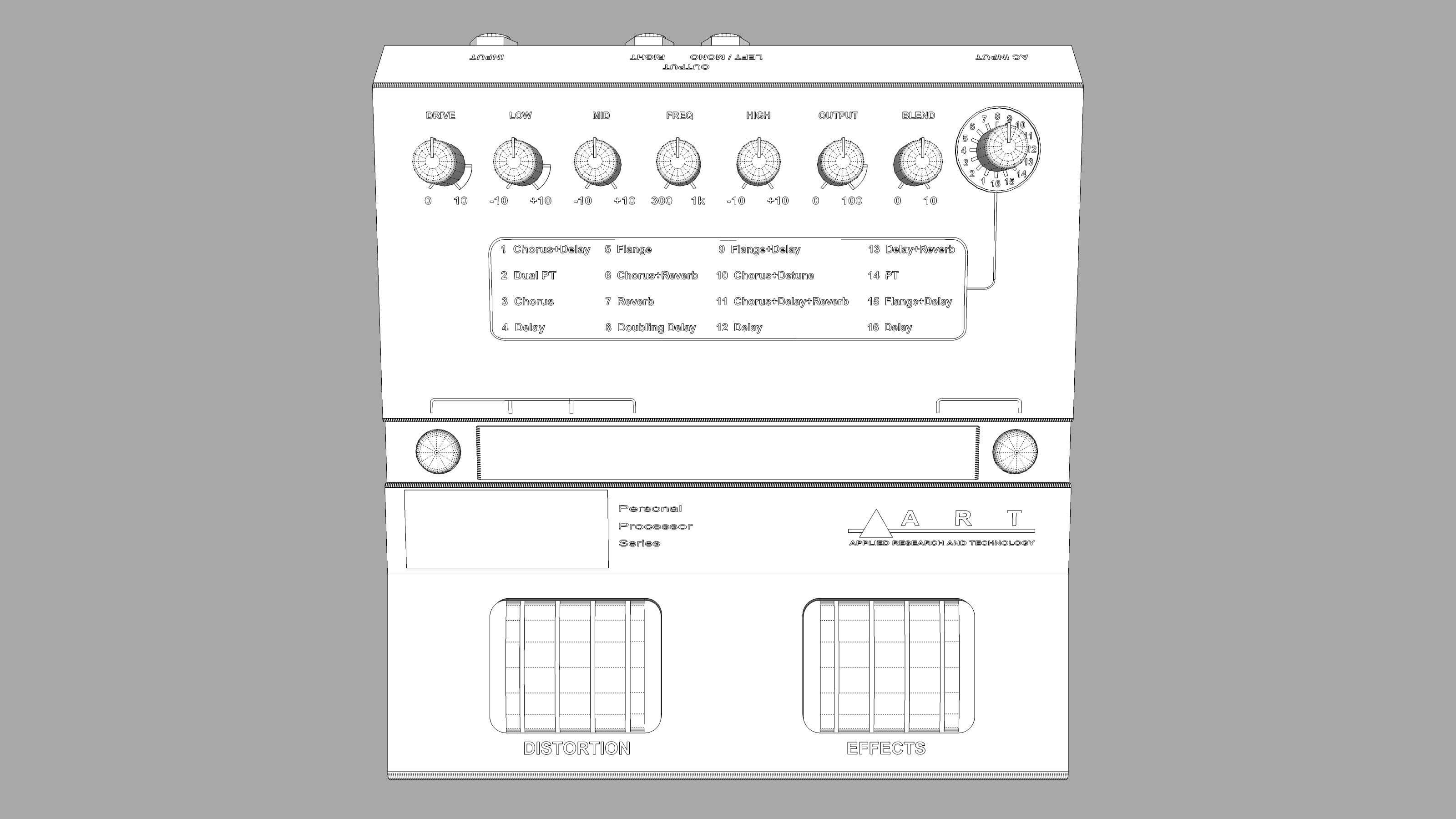 Guitar Effects Pedal - Art Xtreme 3D Model by SpiritSwitchboard