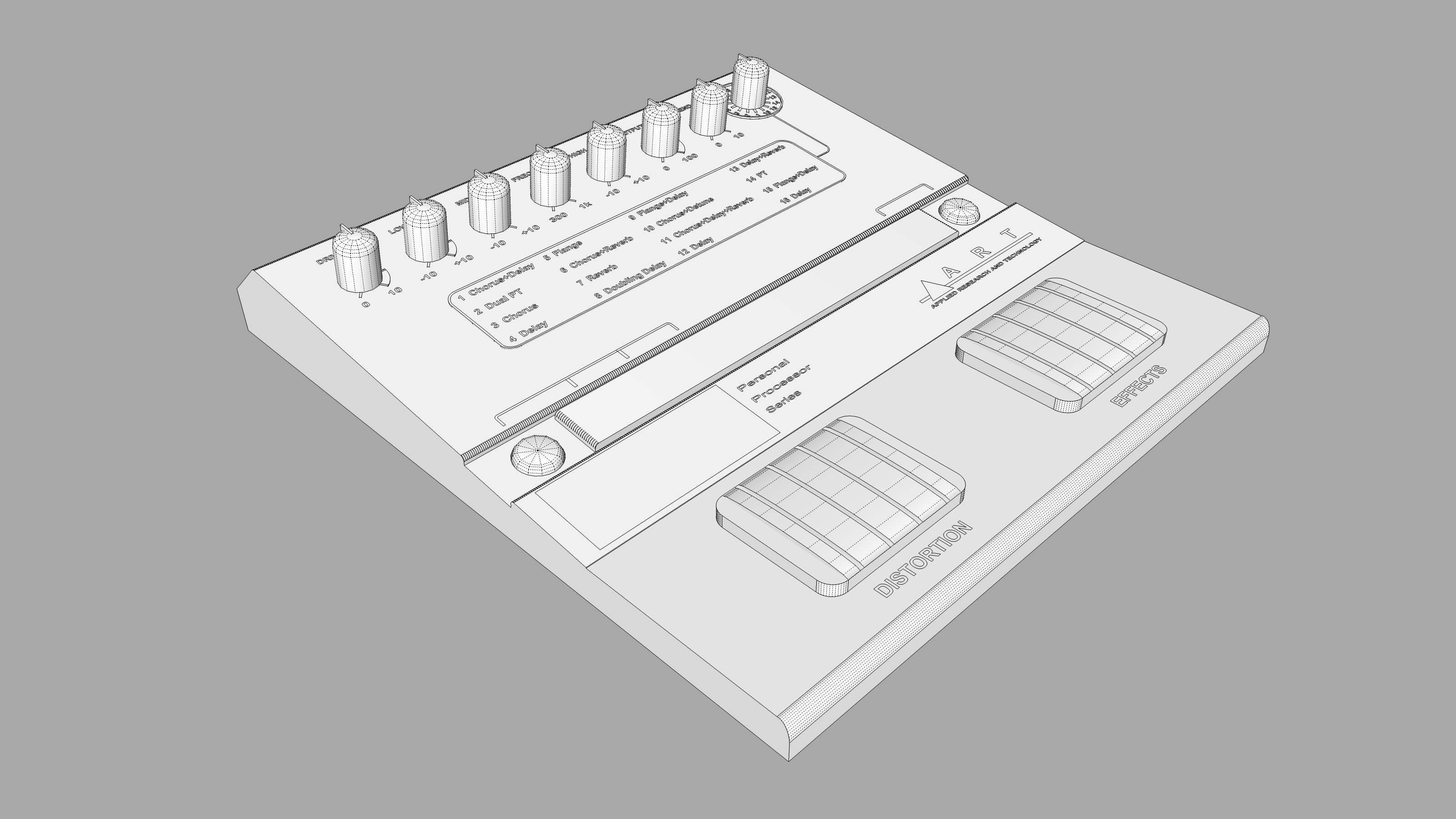 Guitar Effects Pedal - Art Xtreme 3D Model by SpiritSwitchboard