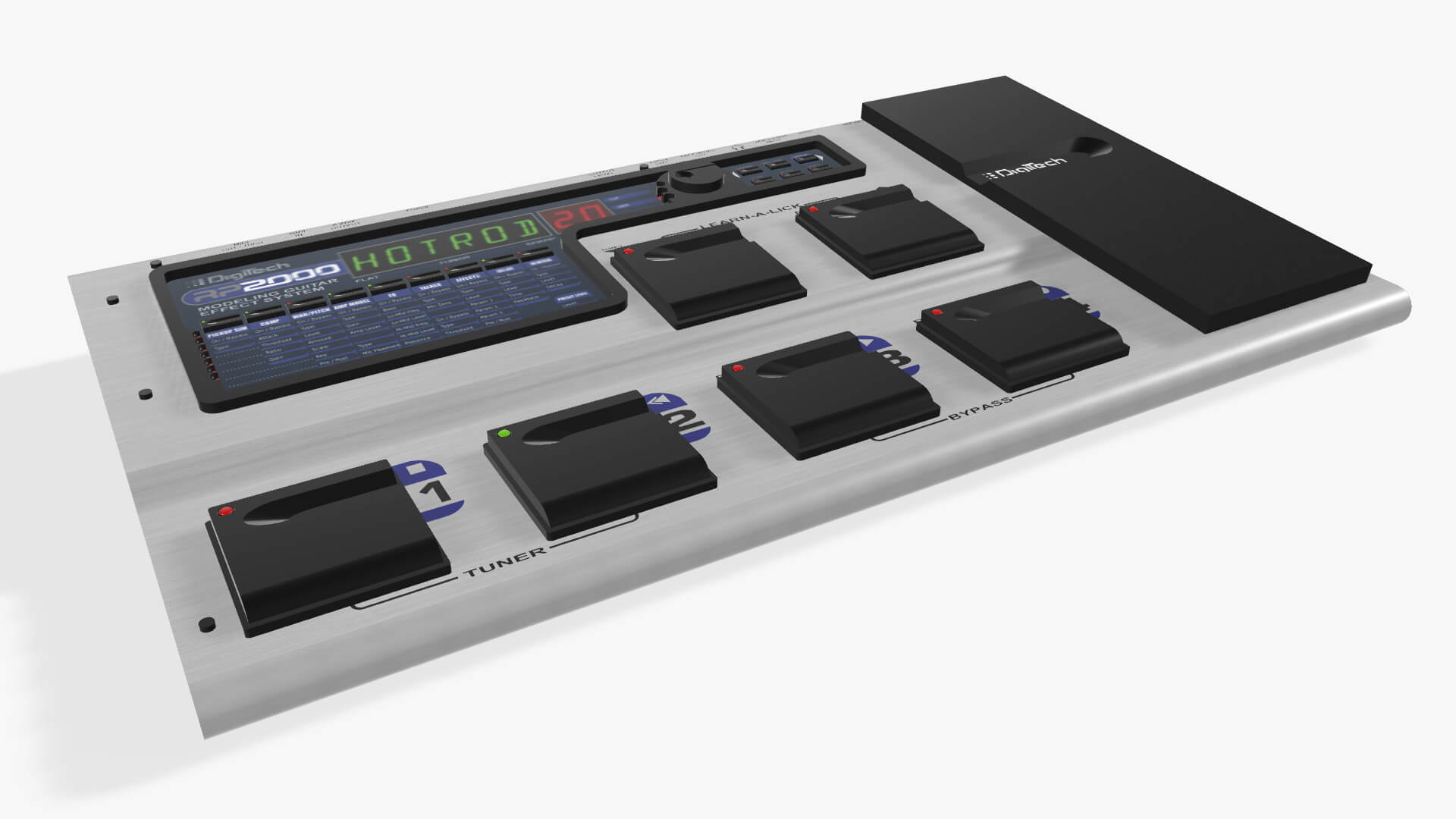Guitar Effects Pedal - Digitech Rp2000 3D Model by SpiritSwitchboard