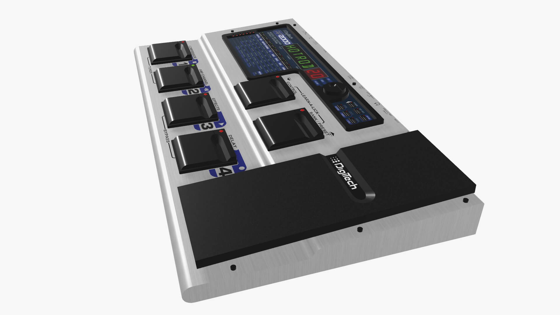 Guitar Effects Pedal - Digitech Rp2000 3D Model by SpiritSwitchboard