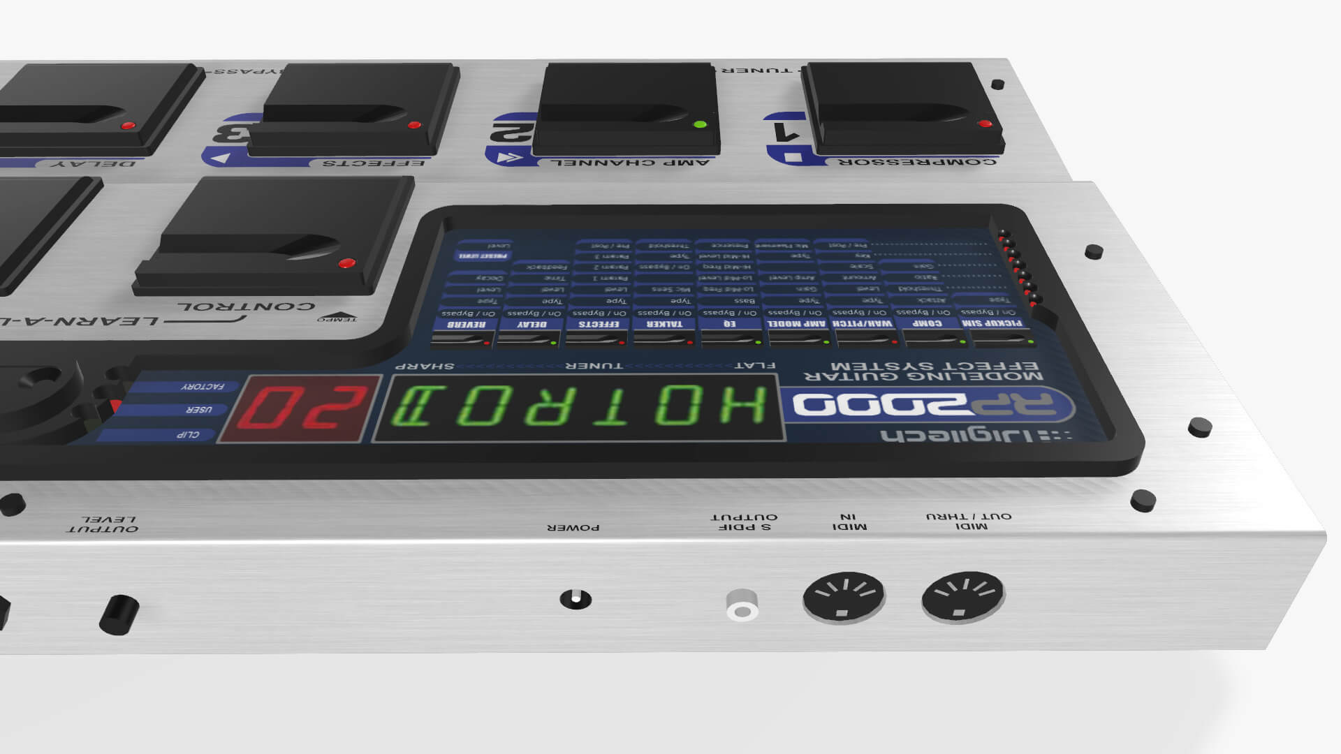 Guitar Effects Pedal - Digitech Rp2000 3D Model by SpiritSwitchboard