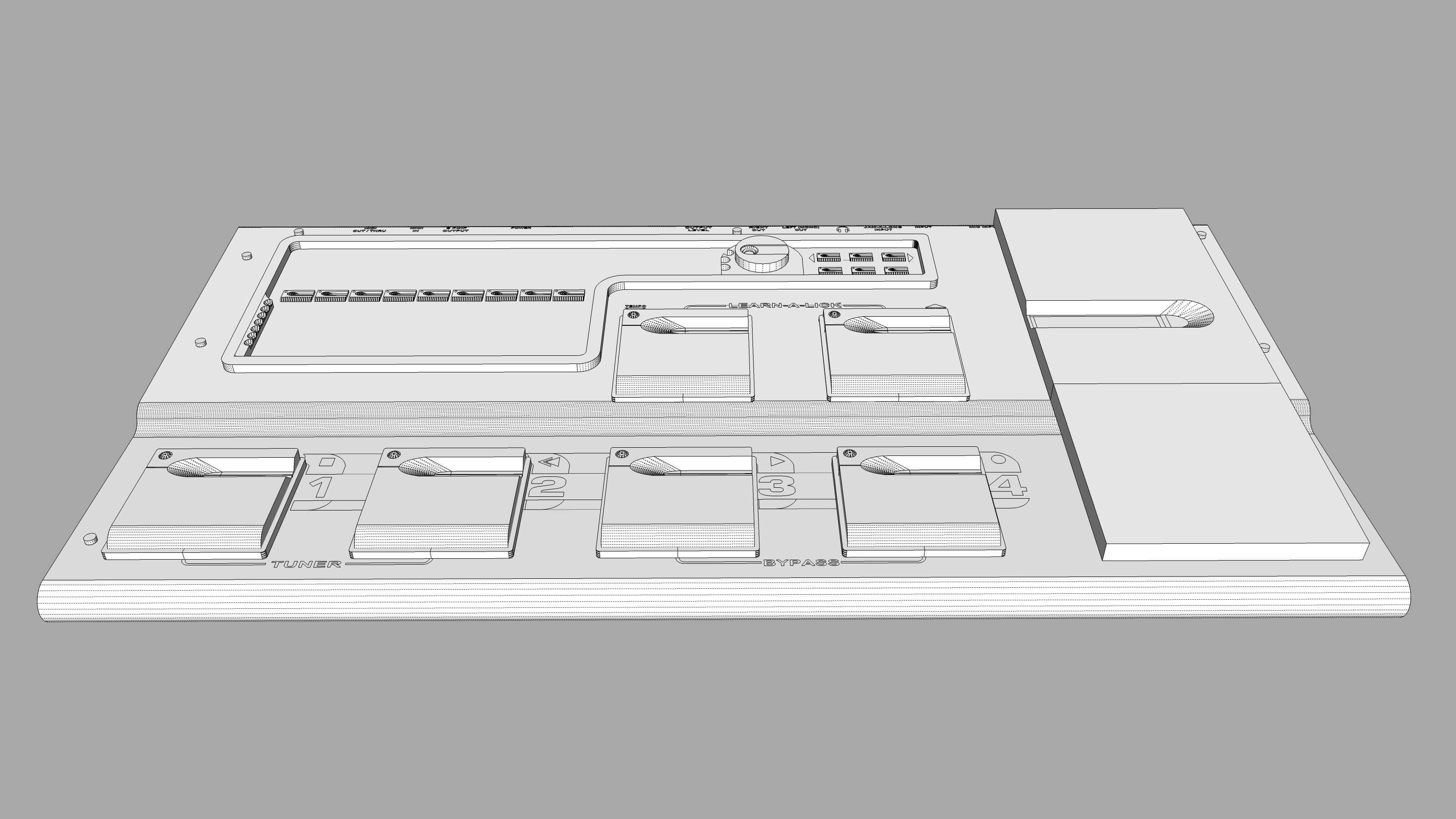 Guitar Effects Pedal - Digitech Rp2000 3D Model by SpiritSwitchboard