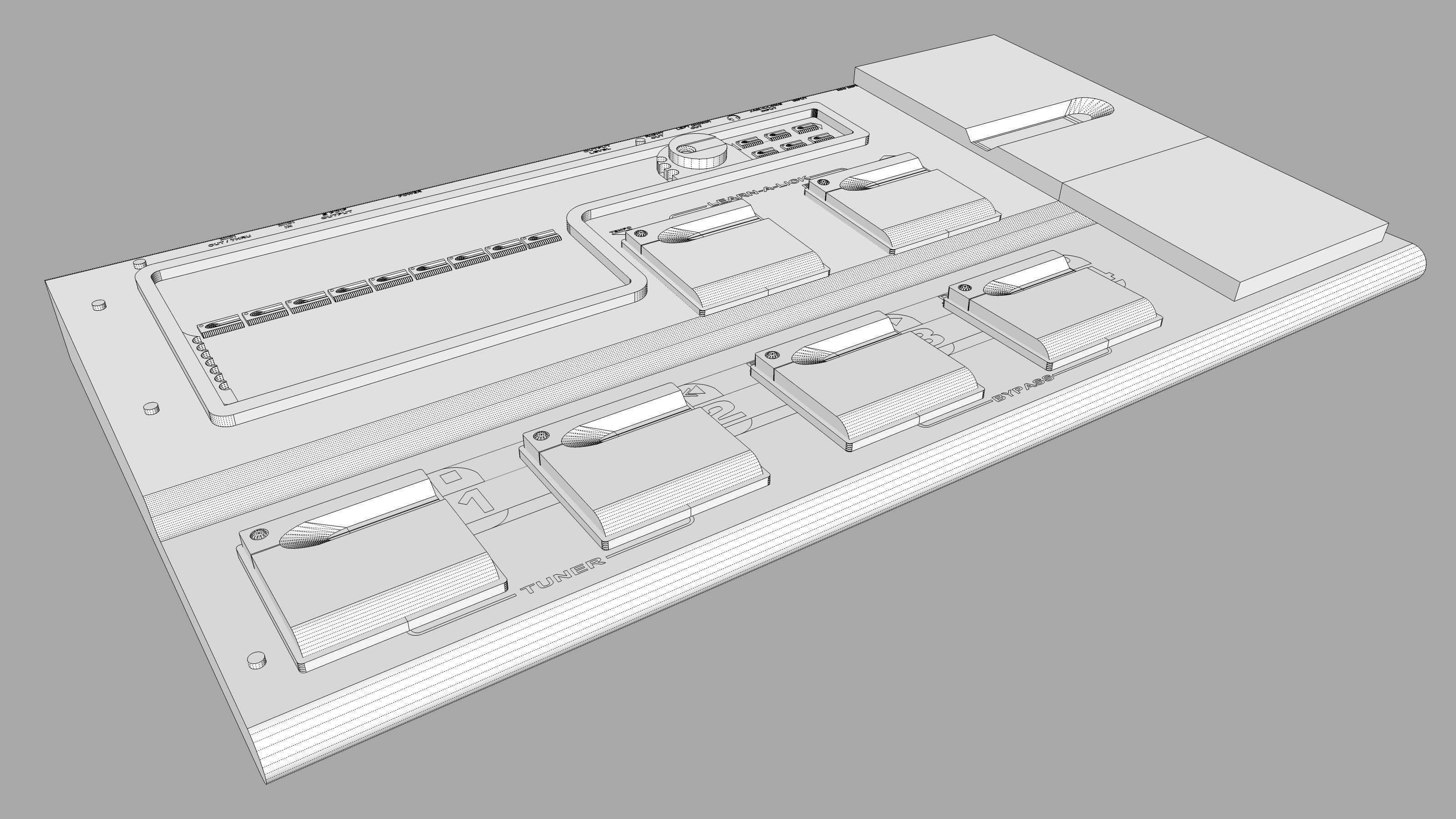Guitar Effects Pedal - Digitech Rp2000 3D Model by SpiritSwitchboard