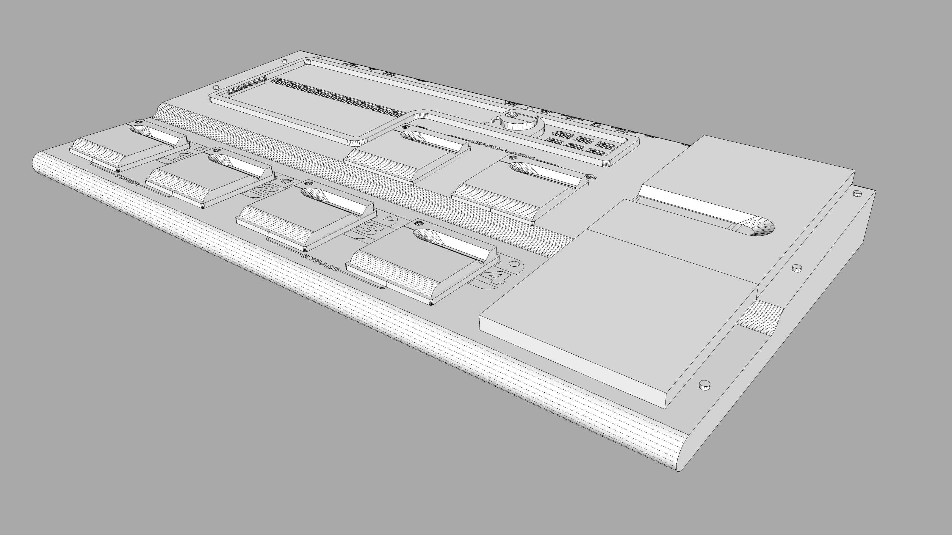 Guitar Effects Pedal - Digitech Rp2000 3D Model by SpiritSwitchboard