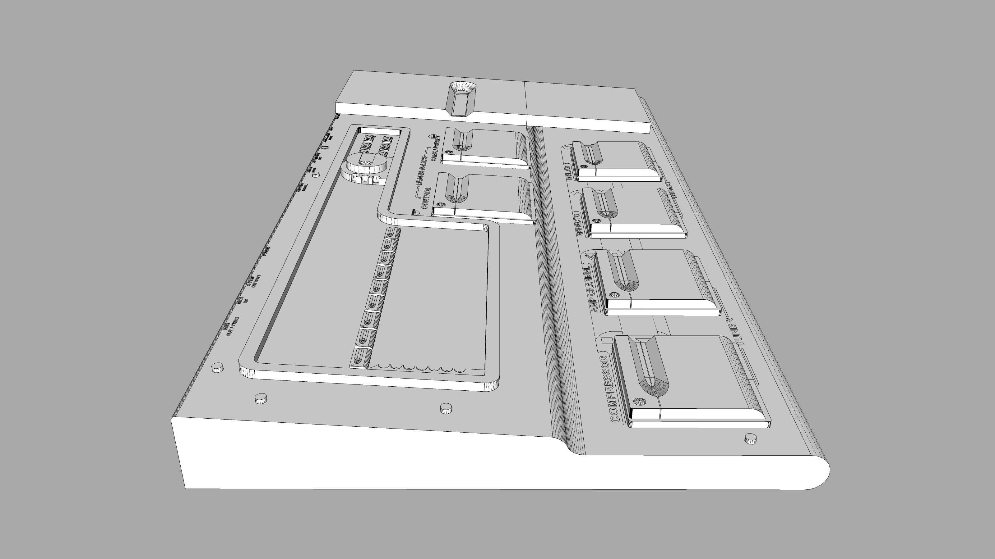 Guitar Effects Pedal - Digitech Rp2000 3D Model by SpiritSwitchboard