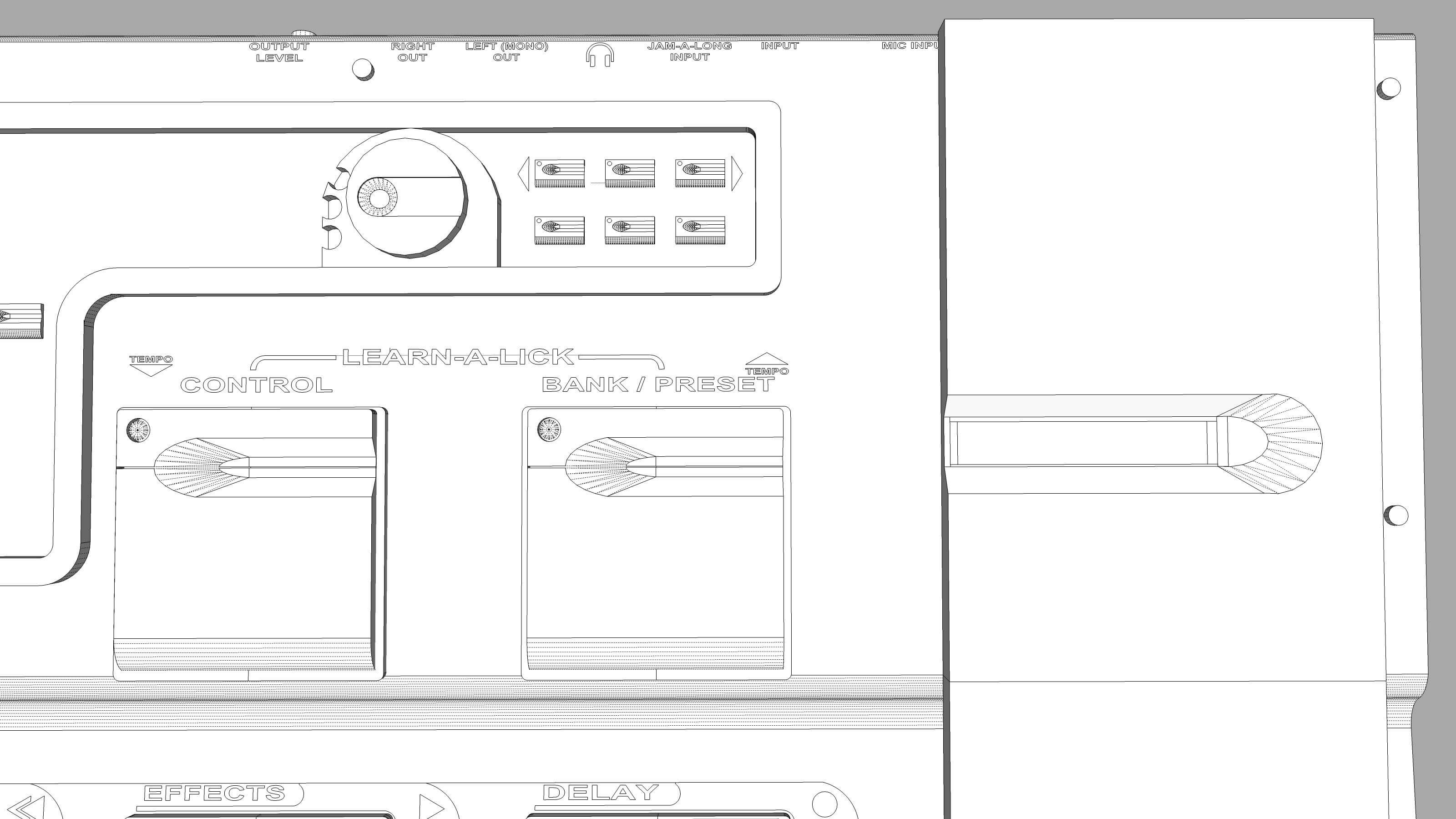 Guitar Effects Pedal - Digitech Rp2000 3D Model by SpiritSwitchboard