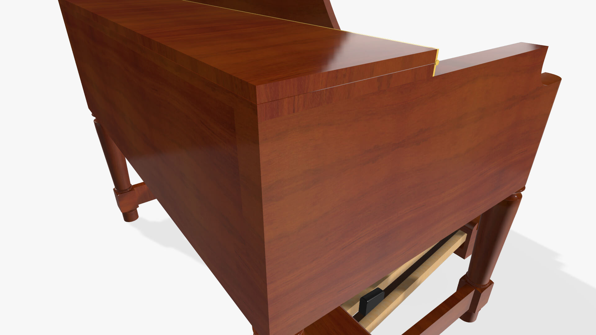 Hammond B3 Organ - Vintage Keyboard 3D Model by SpiritSwitchboard